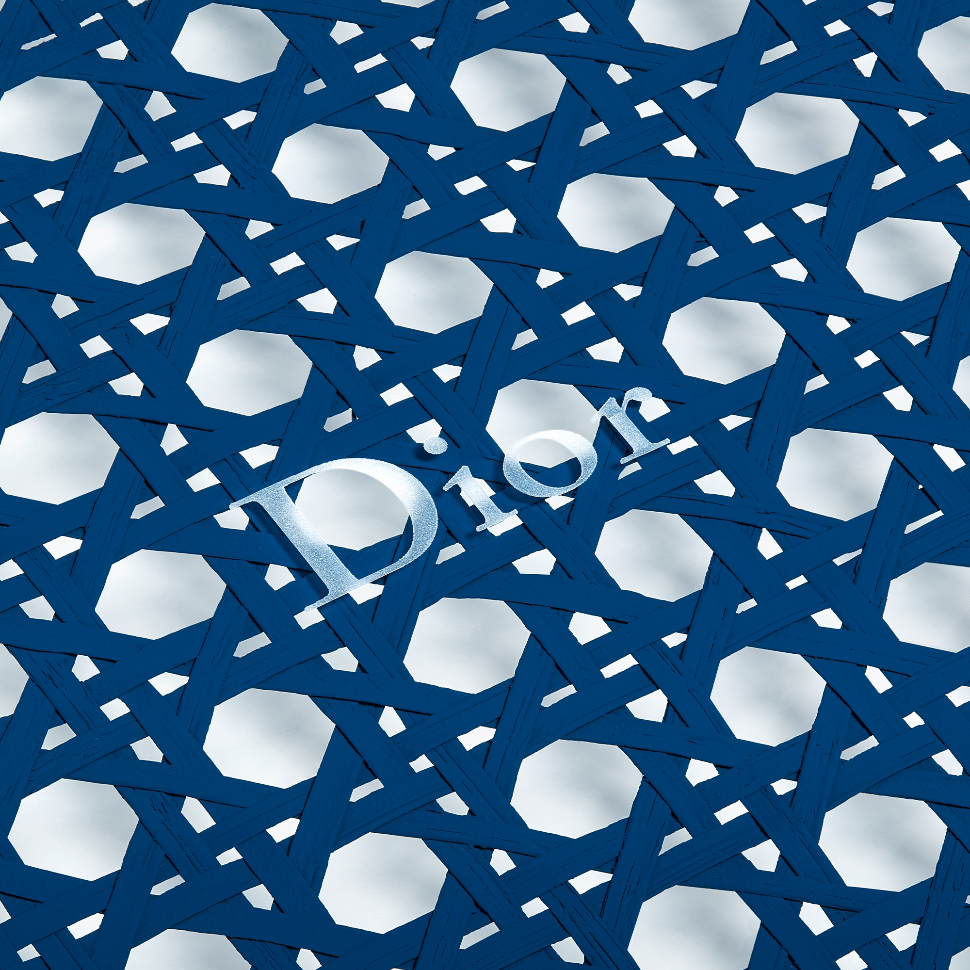 Tray Blue Cannage Provence Resin and Rattan | DIOR