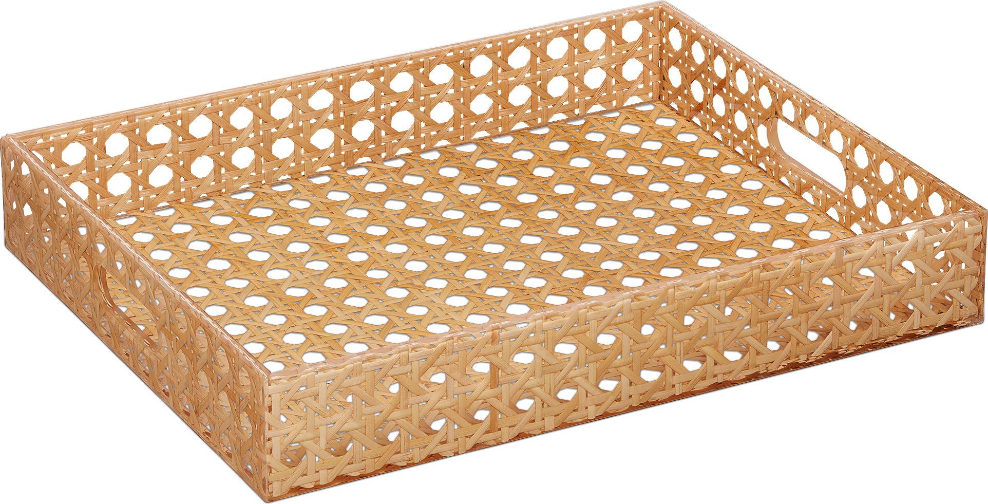 Großes Tablett Cannage Provence Rattan | DIOR