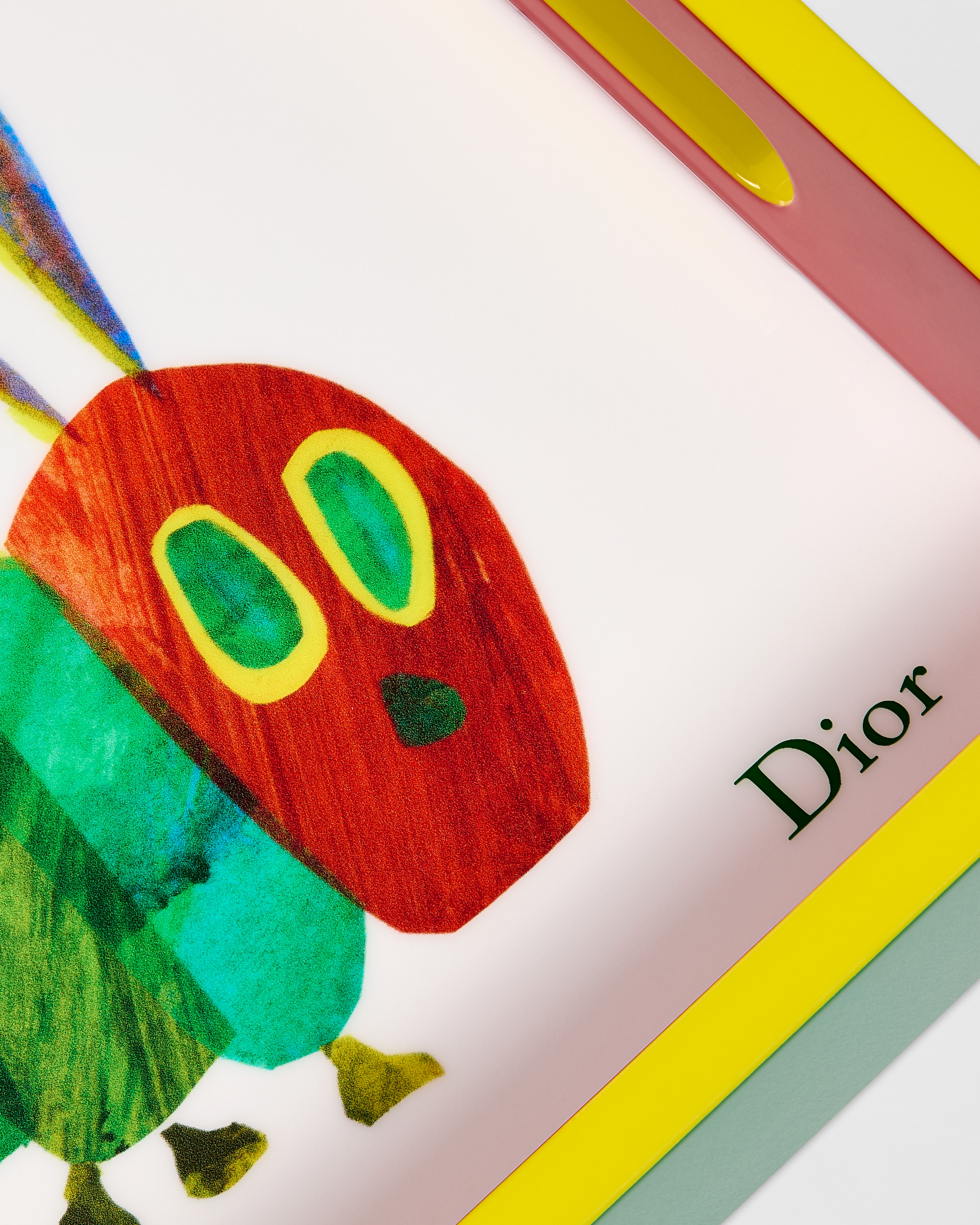 Decoratief dienblad Veelkleurig gelakt hout met Book Cover-motief | DIOR