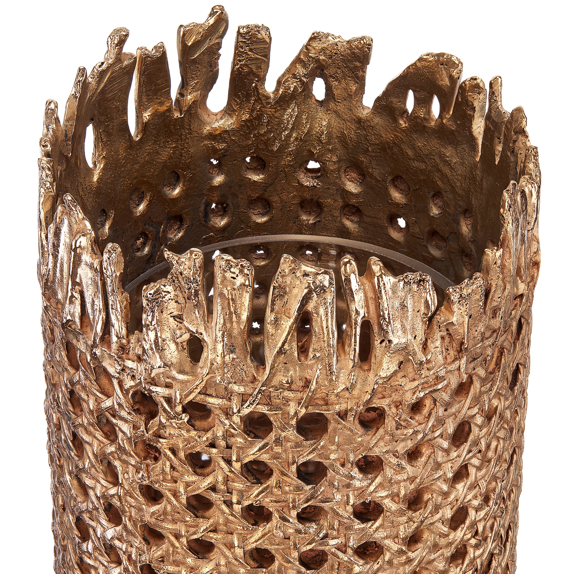 Vase cylindrique Bronze à motif Cannage, Osanna Visconti pour Dior | DIOR