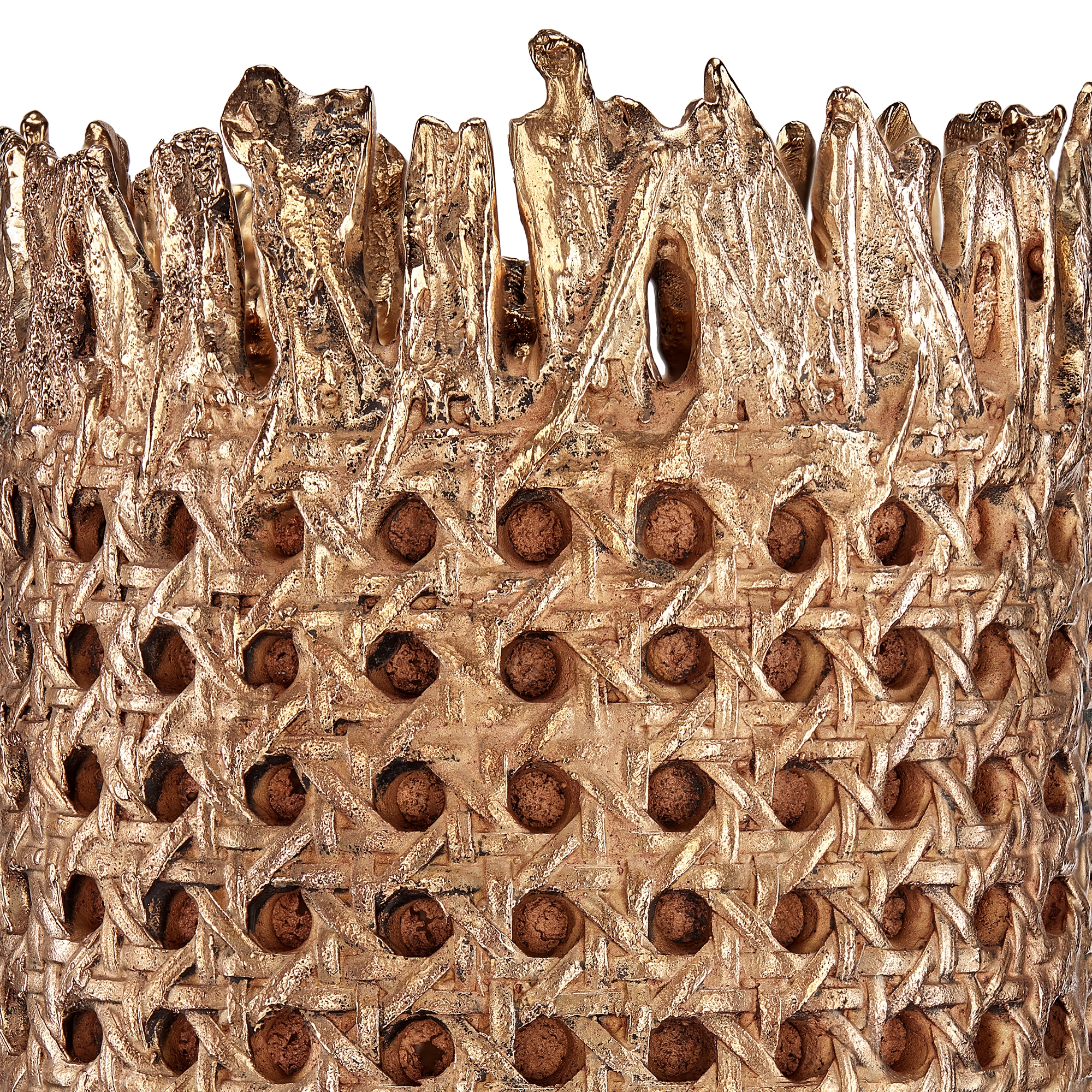 Vase cylindrique Bronze à motif Cannage, Osanna Visconti pour Dior | DIOR