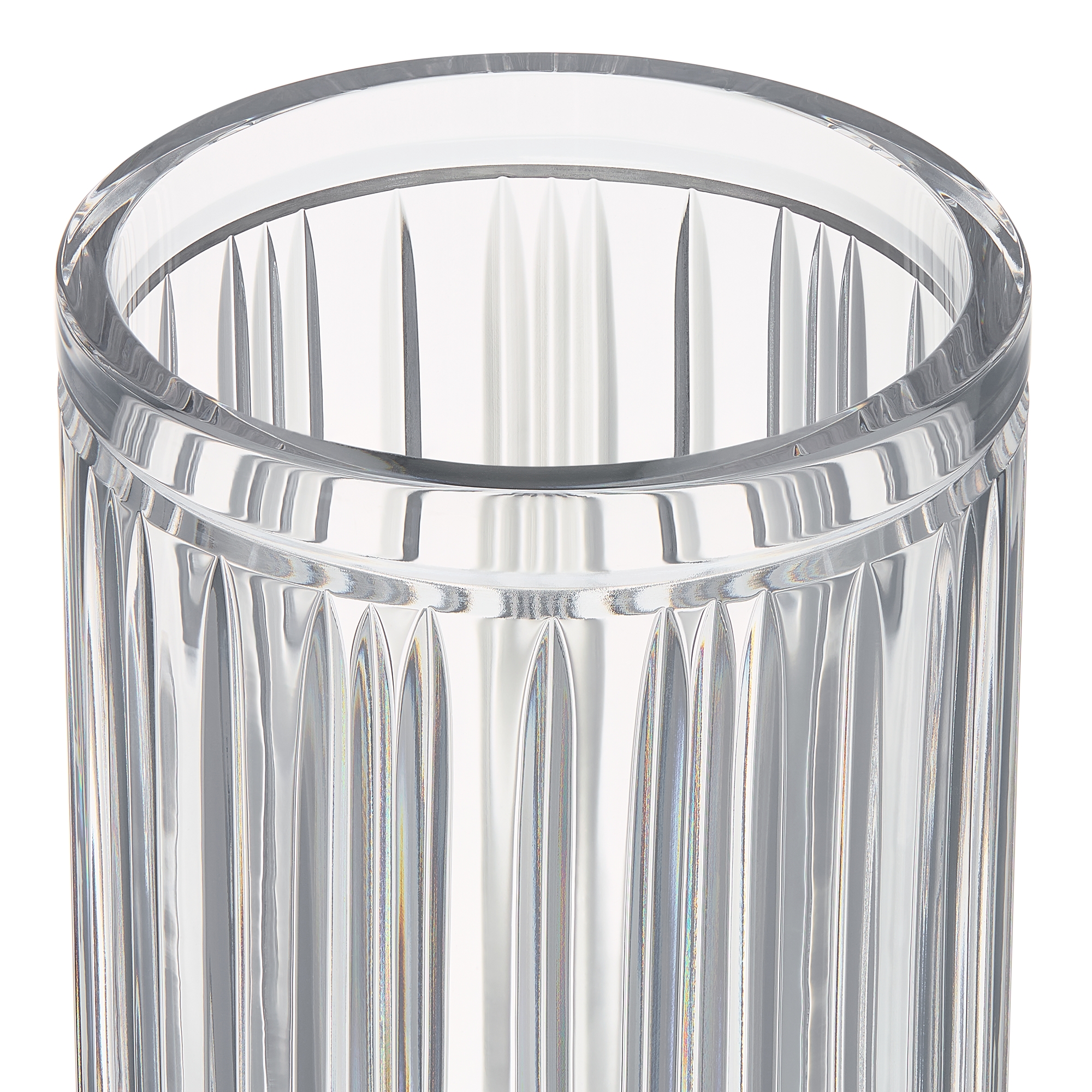 Conical Vase Colorless Crystal with Rayures Motif | DIOR