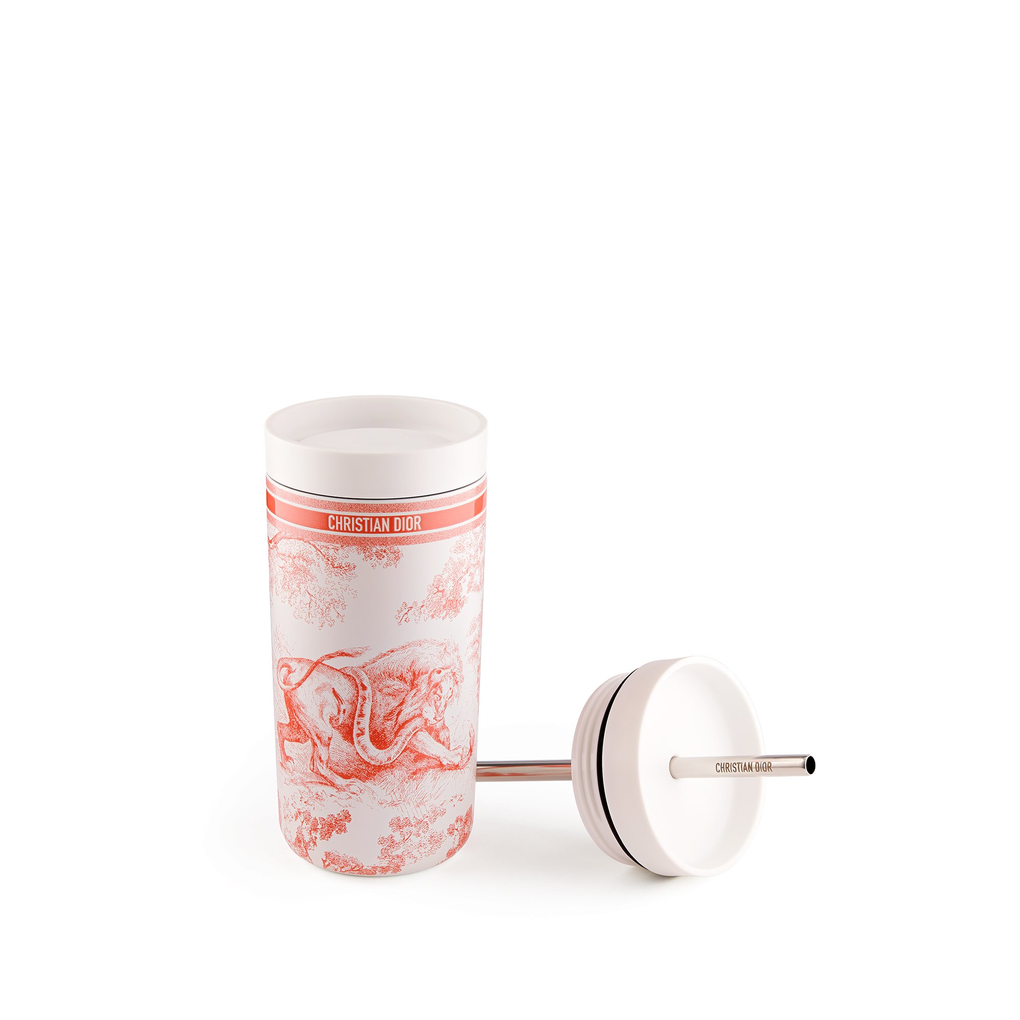 Travel Mug Set Dioriviera, Coral | DIOR