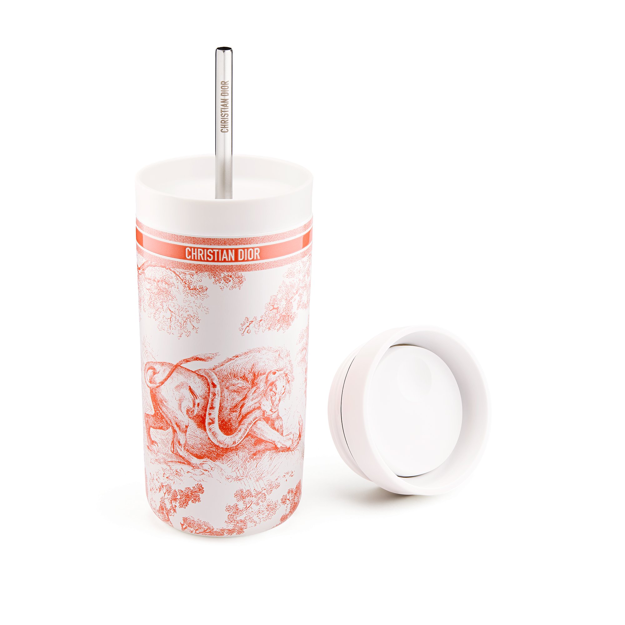 Travel Mug Set Dioriviera, Coral | DIOR