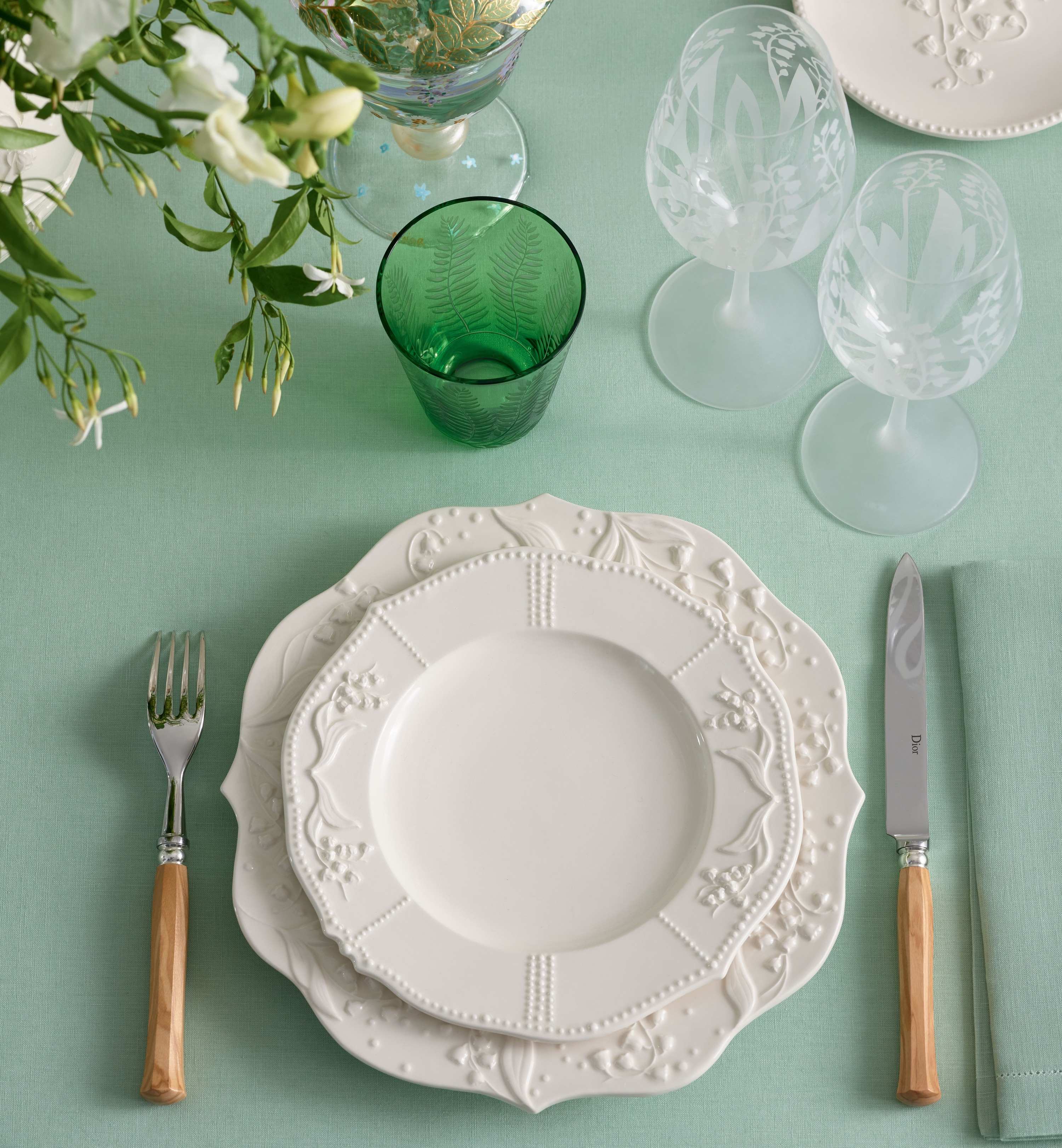 Piatto piano Lily Dior avorio | DIOR