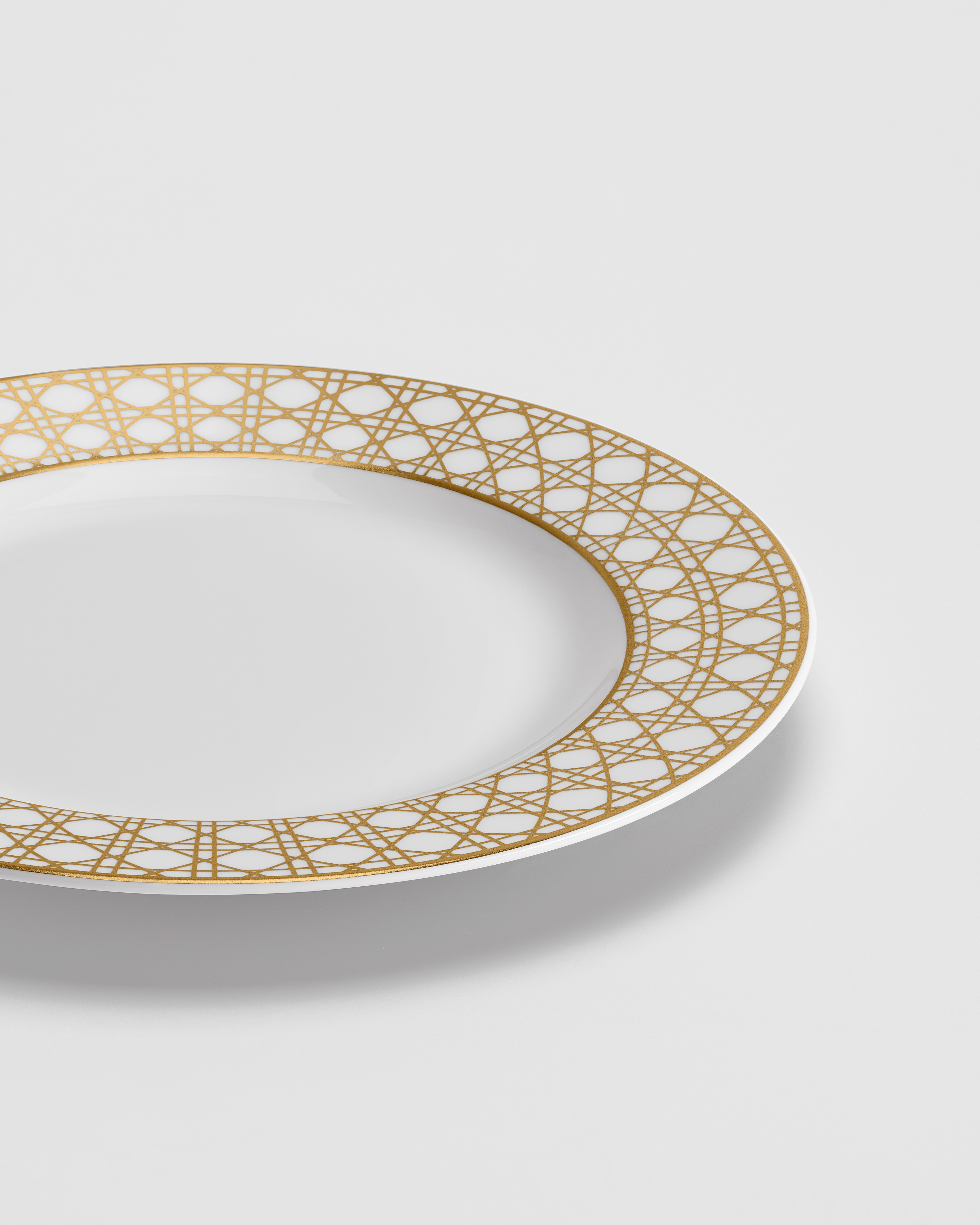 Side Plate Gold-Tone Cannage Montaigne | DIOR