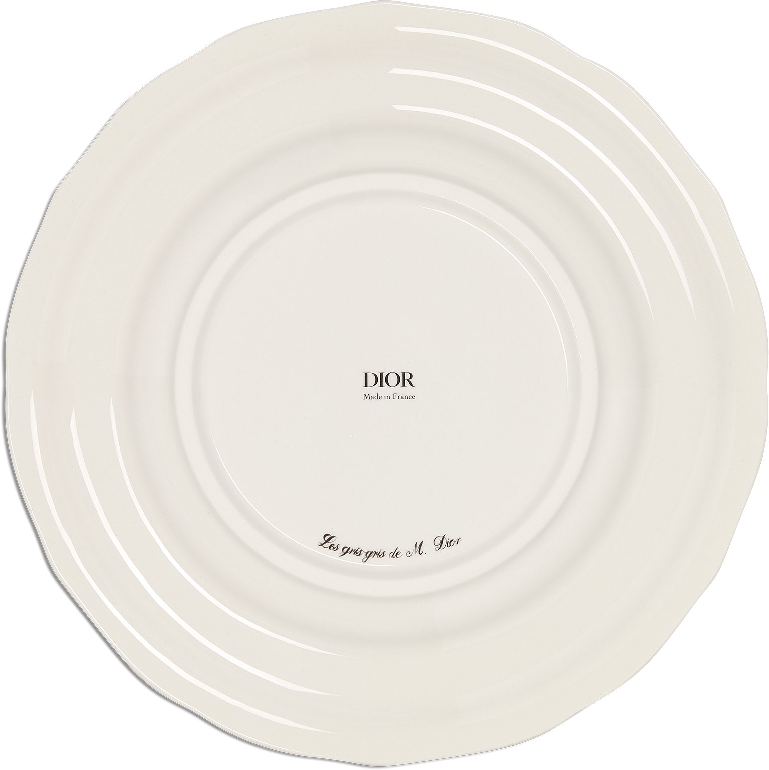 Dinner Plate Ceramic with Rose Motif | DIOR