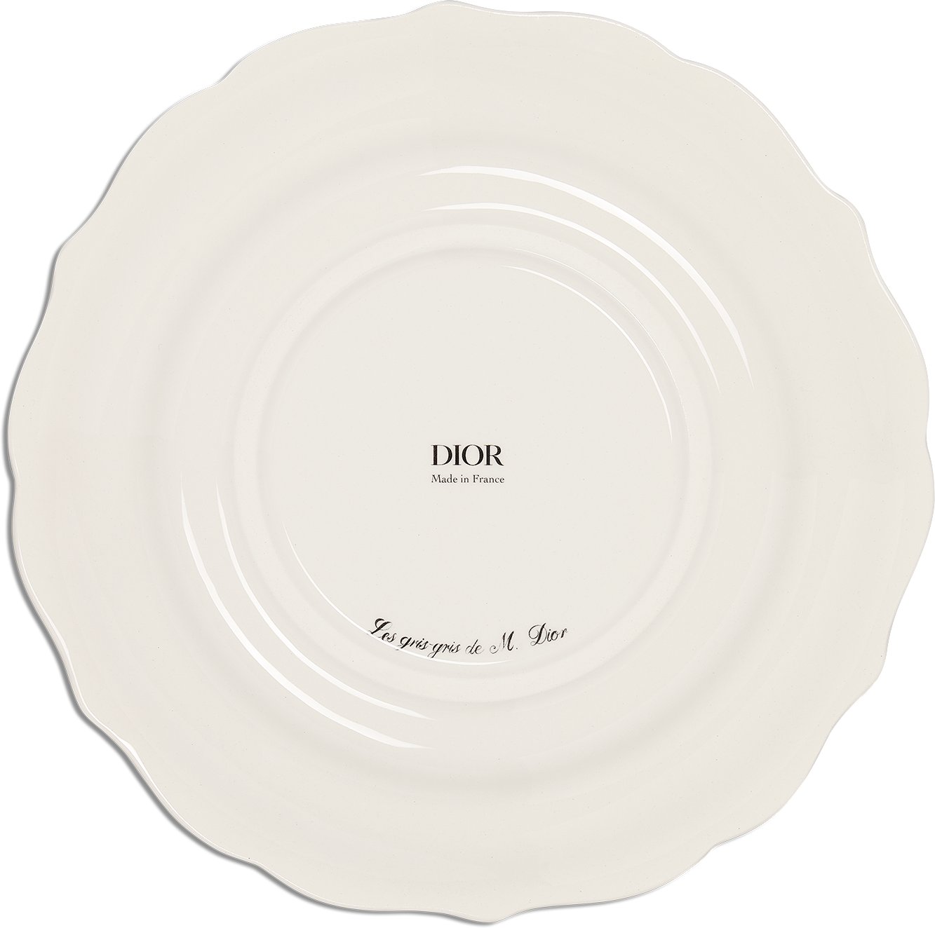 Dessert Plate Ceramic with Rose Motif | DIOR
