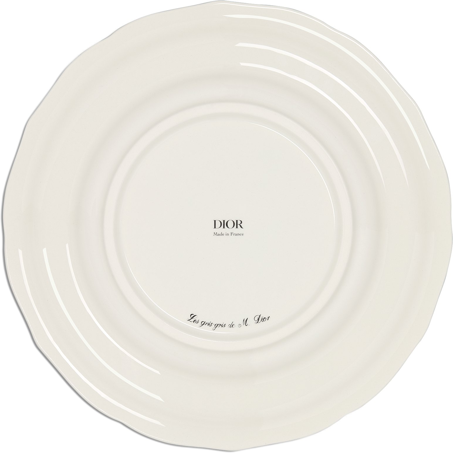 Dinner Plate Ceramic with Clover Motif | DIOR