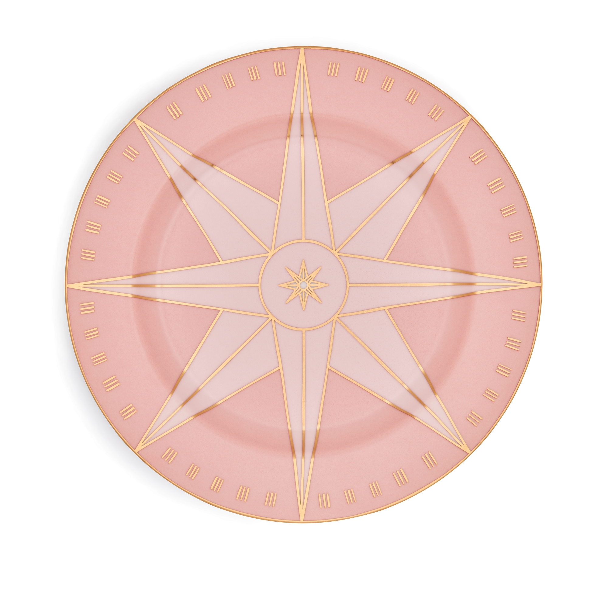 Beilagenteller Windrose in Rosenquarz | DIOR