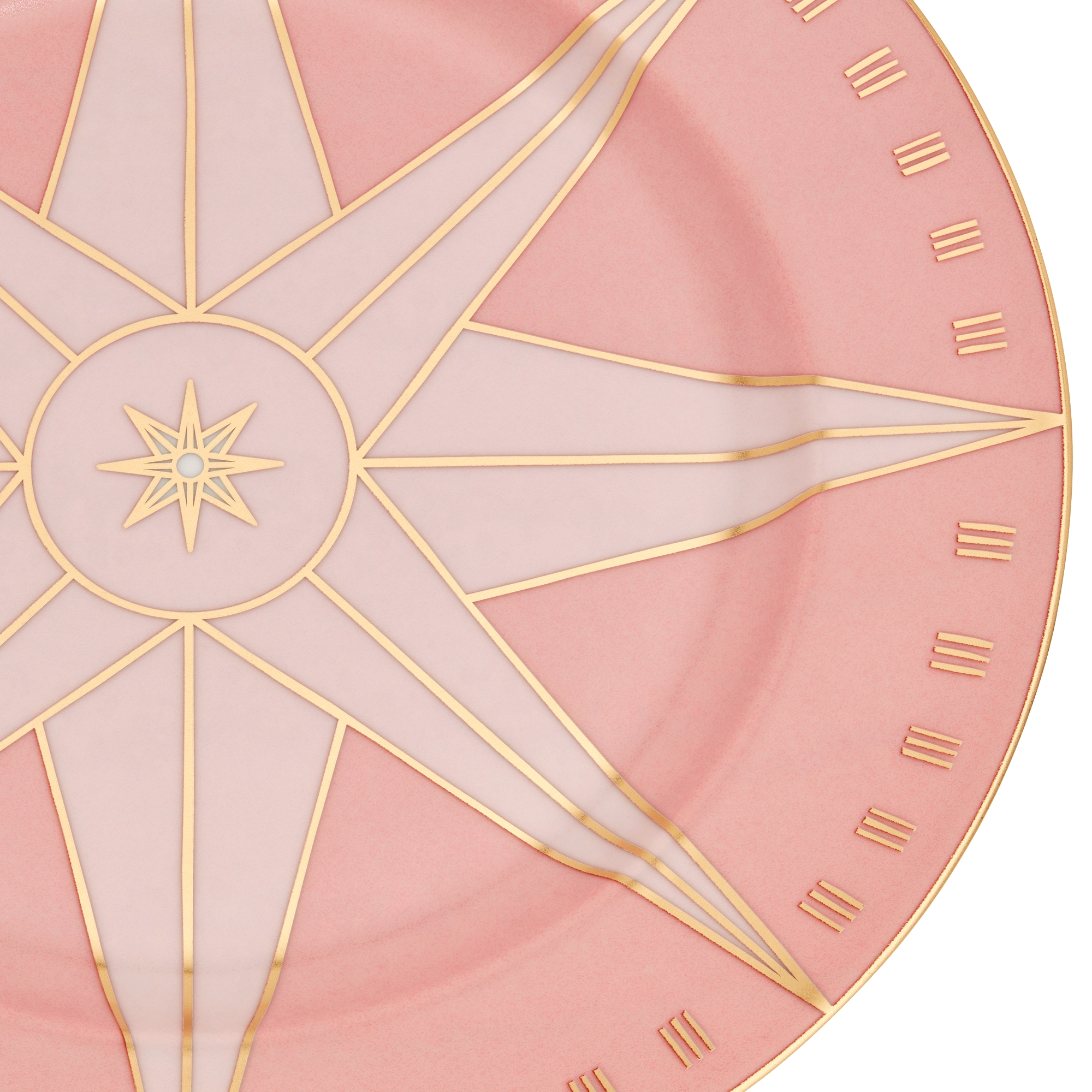 Decorative Plate Rose Quartz Wind Rose | DIOR