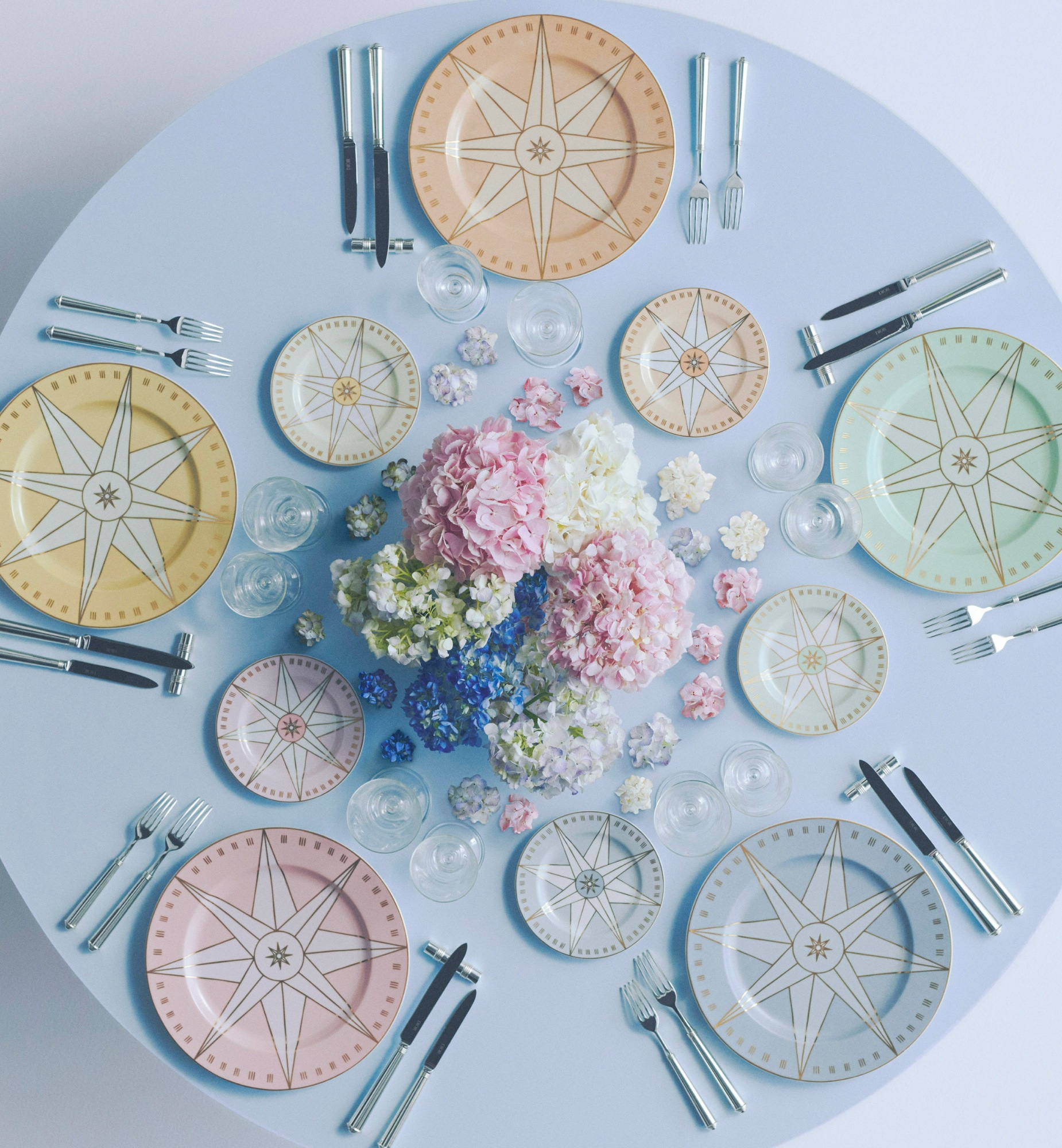 Decorative Plate Aquamarine Wind Rose | DIOR