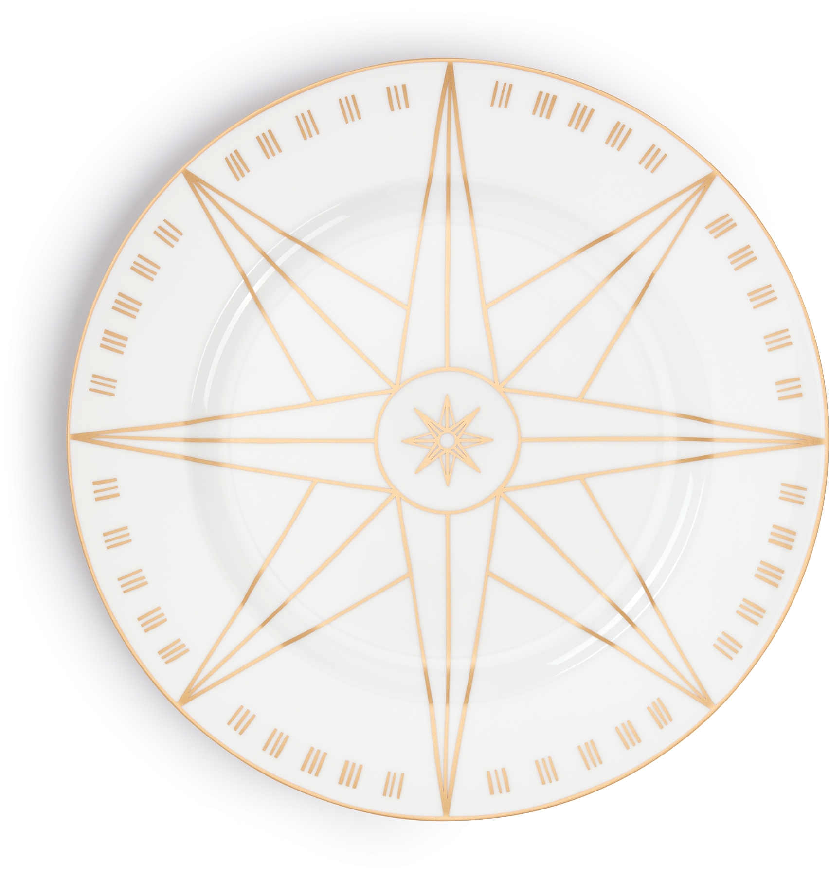 Dinner Plate Gold-Tone Wind Rose | DIOR
