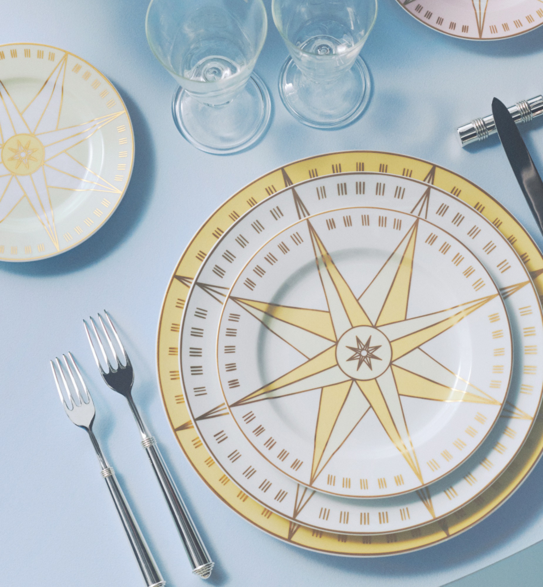 Dinner Plate Gold-Tone Wind Rose | DIOR