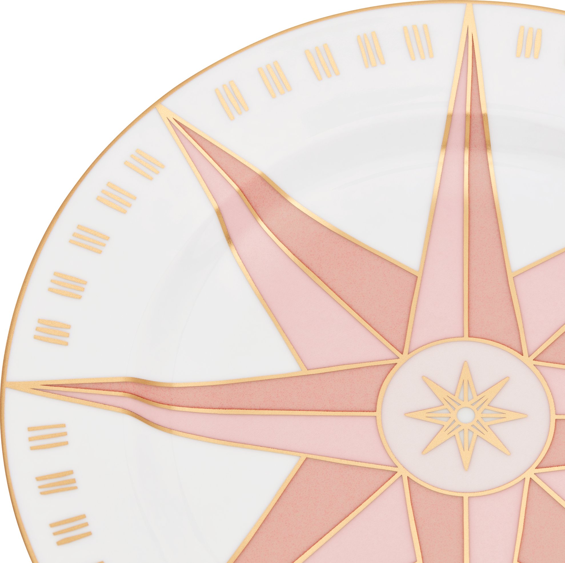 Dessert Plate Rose Quartz Wind Rose | DIOR