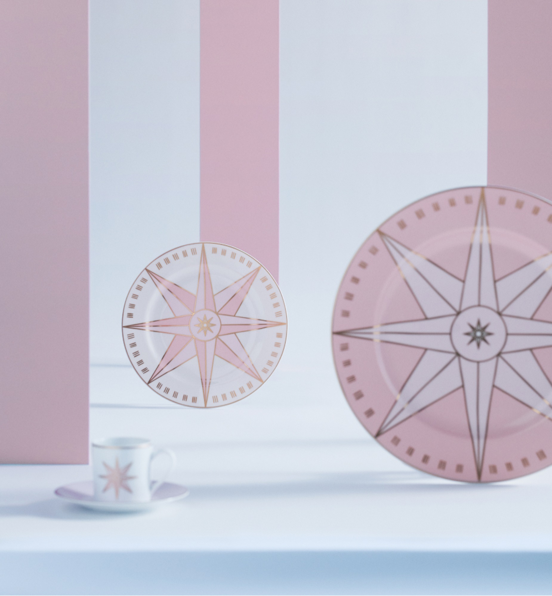 Dessertbord Rozenkwarts windroos | DIOR