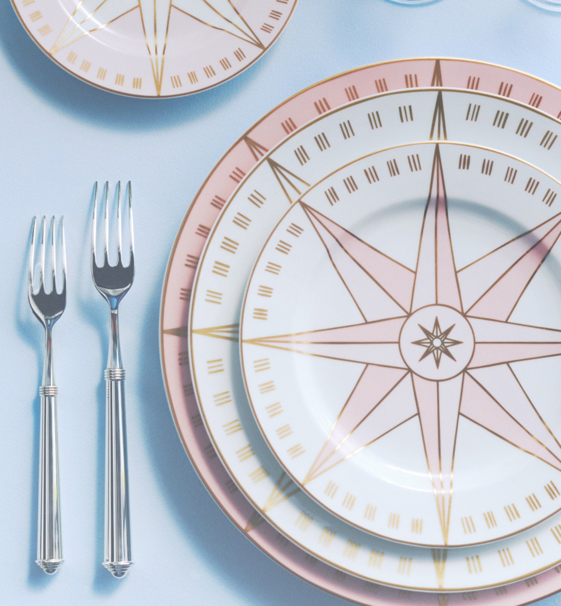 Dessert Plate Rose Quartz Wind Rose | DIOR
