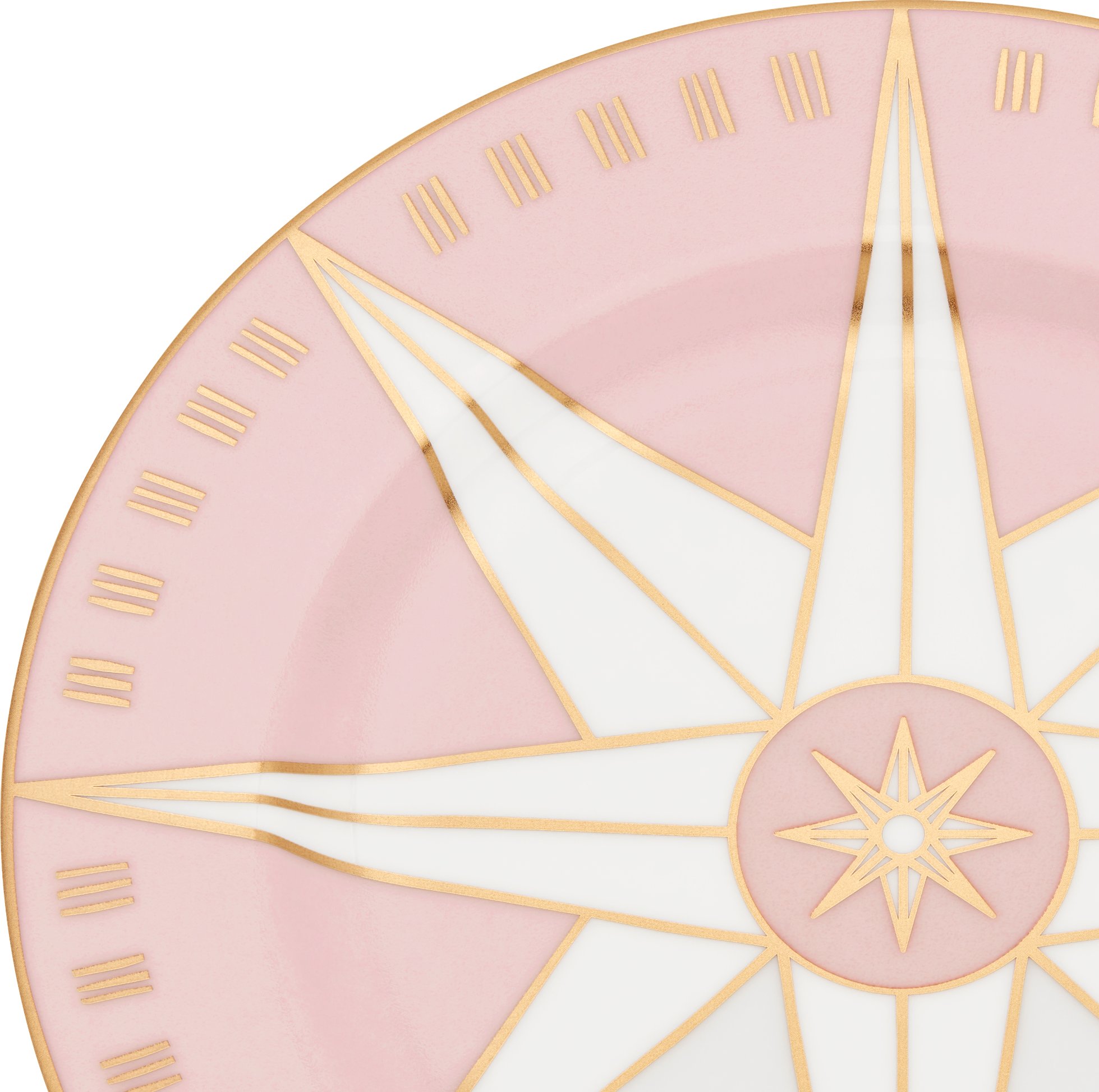 Assiette à pain Rose des Vents, quartz rose | DIOR