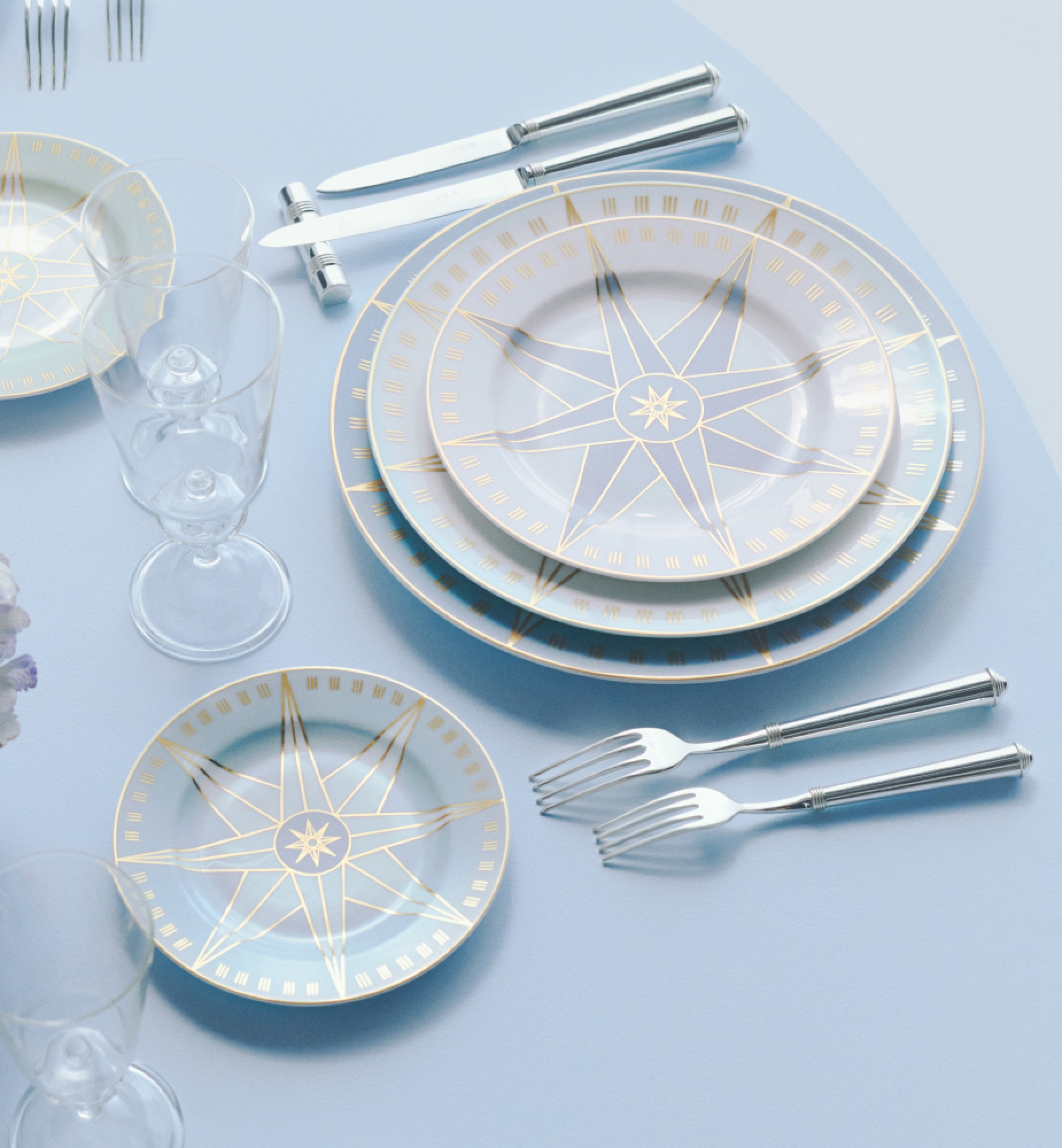 Side Plate Aquamarine Wind Rose | DIOR
