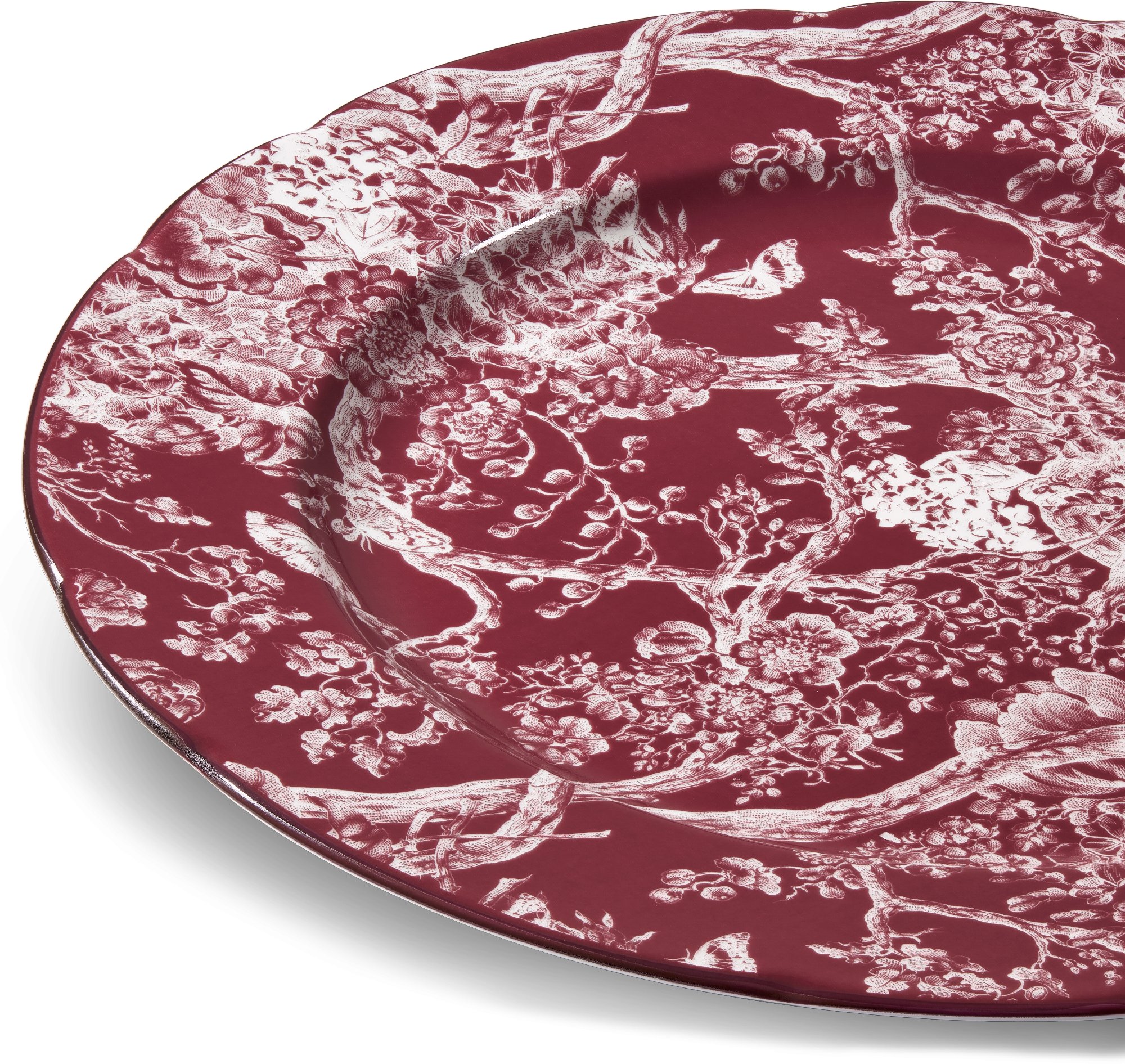 Decorative Plate Burgundy Toile de Jouy | DIOR