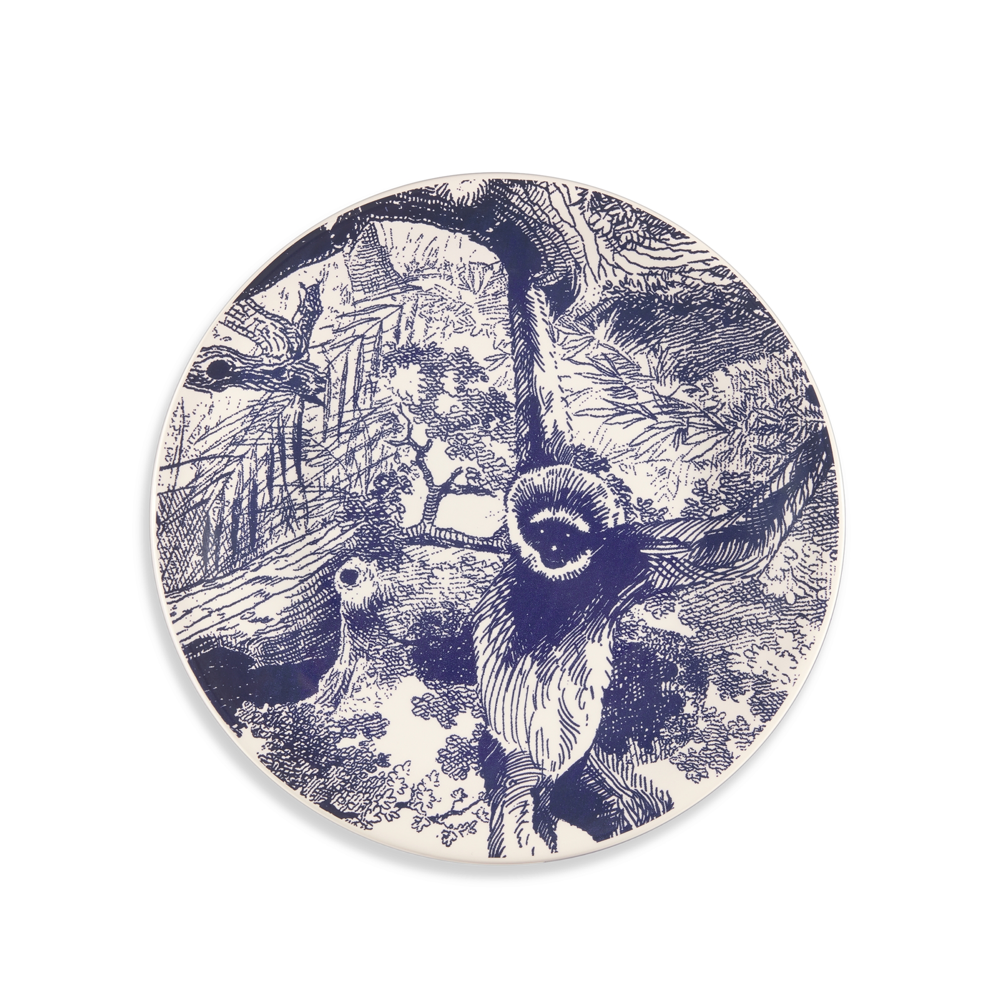 Set of Six Dinner Plates Toile de Jouy, Blue | DIOR