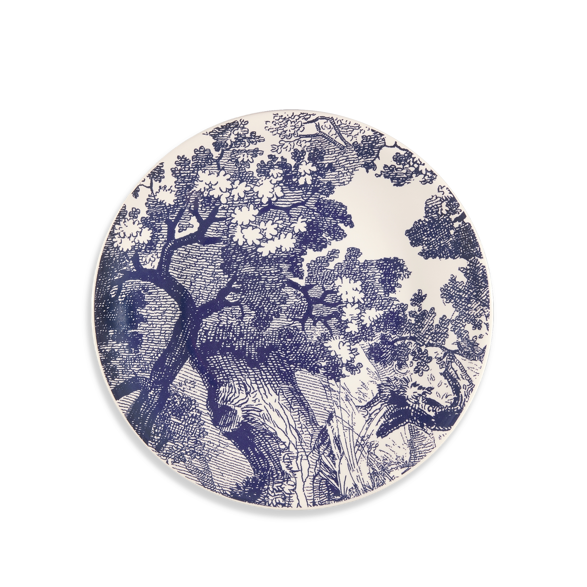 Set of Six Dinner Plates Toile de Jouy, Blue | DIOR