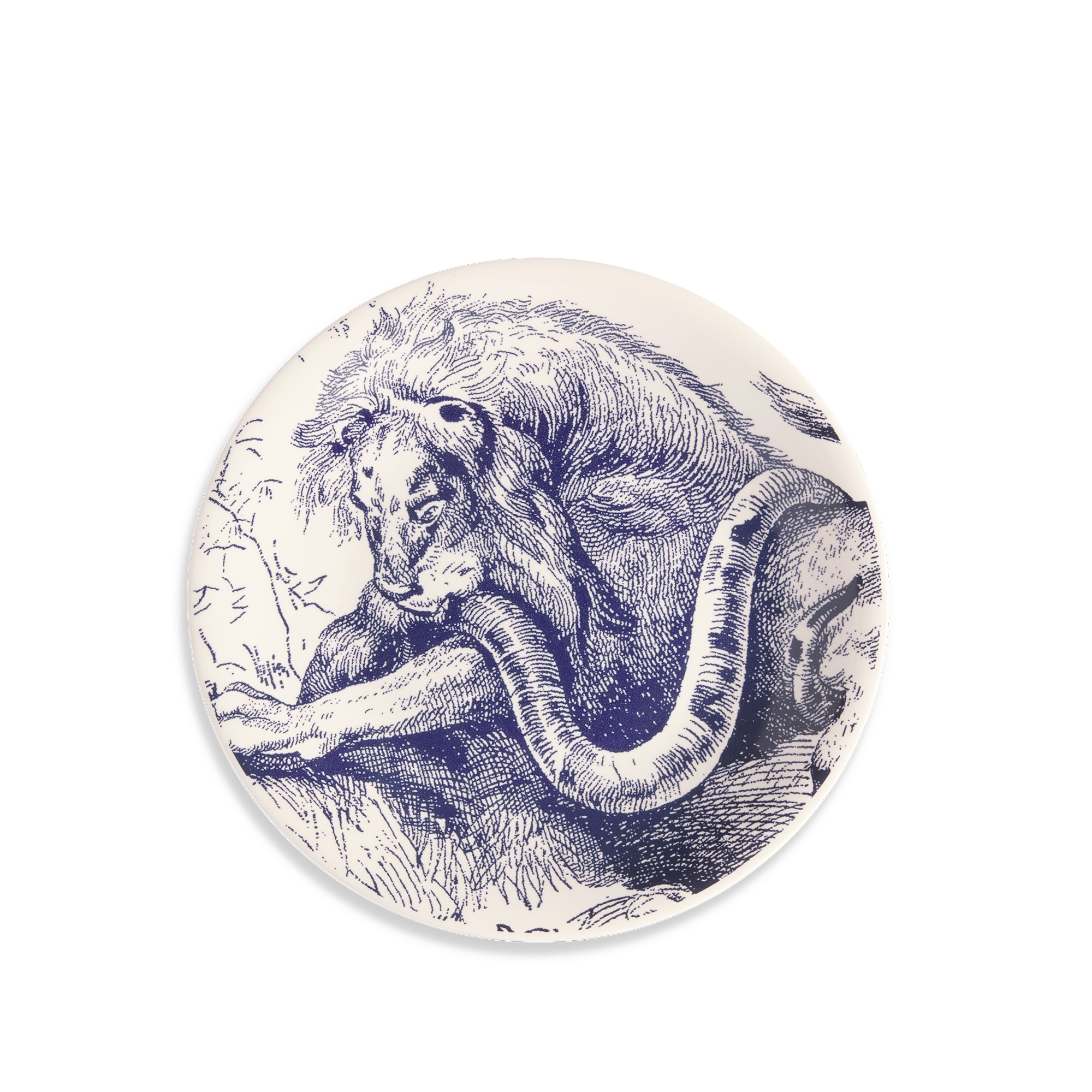 Set of Six Dessert Plates Toile de Jouy, Blue | DIOR