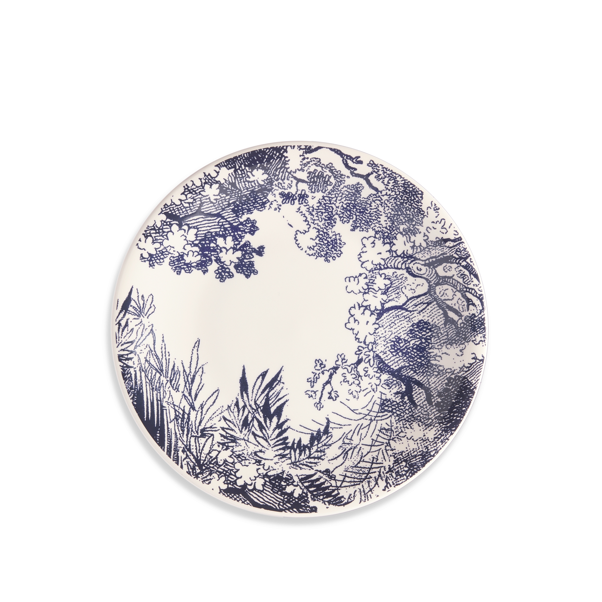 Set of Six Dessert Plates Toile de Jouy, Blue | DIOR