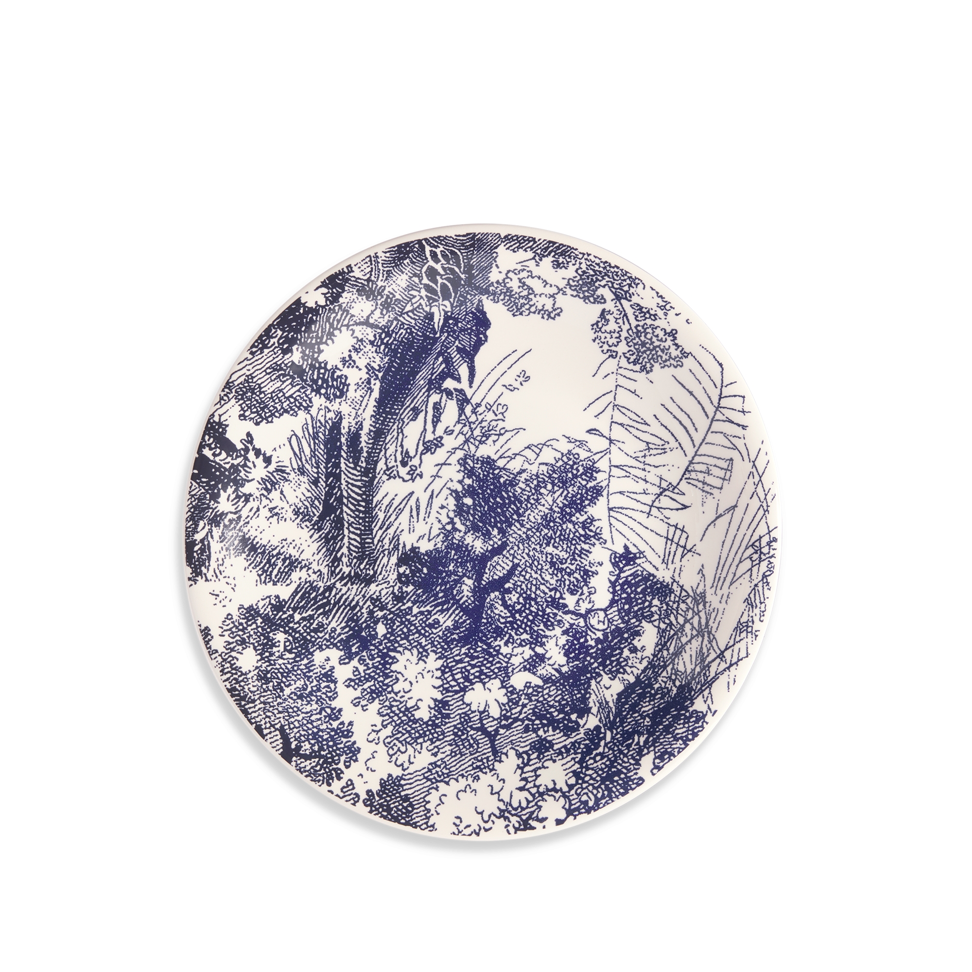 Set of Six Dessert Plates Toile de Jouy, Blue | DIOR