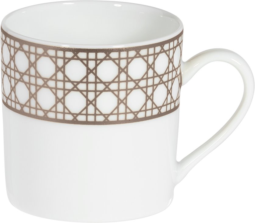 Coffee Cup White and Beige Cannage Montaigne | DIOR