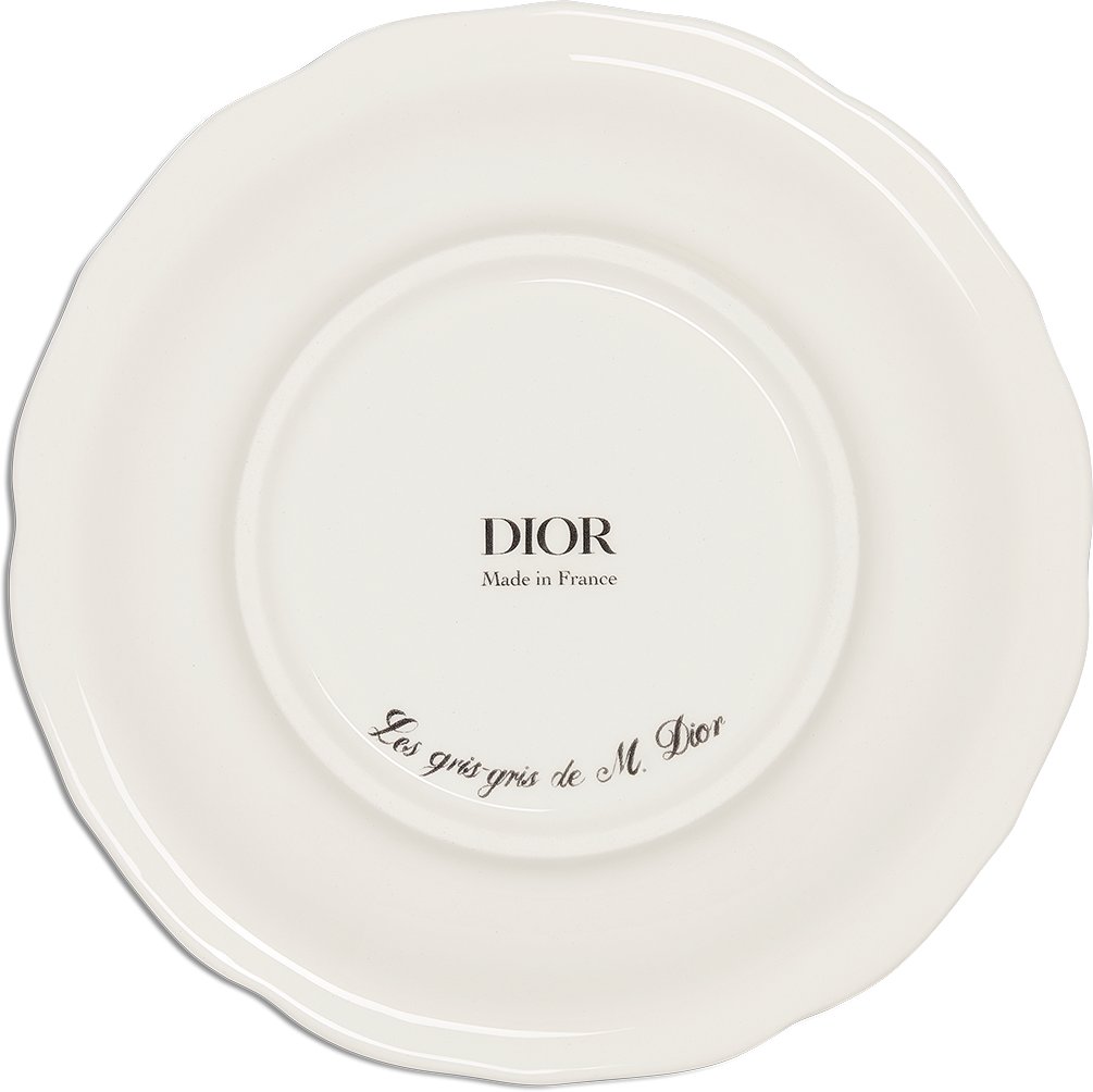 Tea Saucer Ceramic with Rose Motif | DIOR