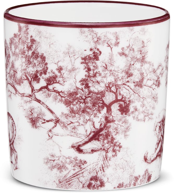 Coffee Cup Burgundy Toile de Jouy Tiger | DIOR