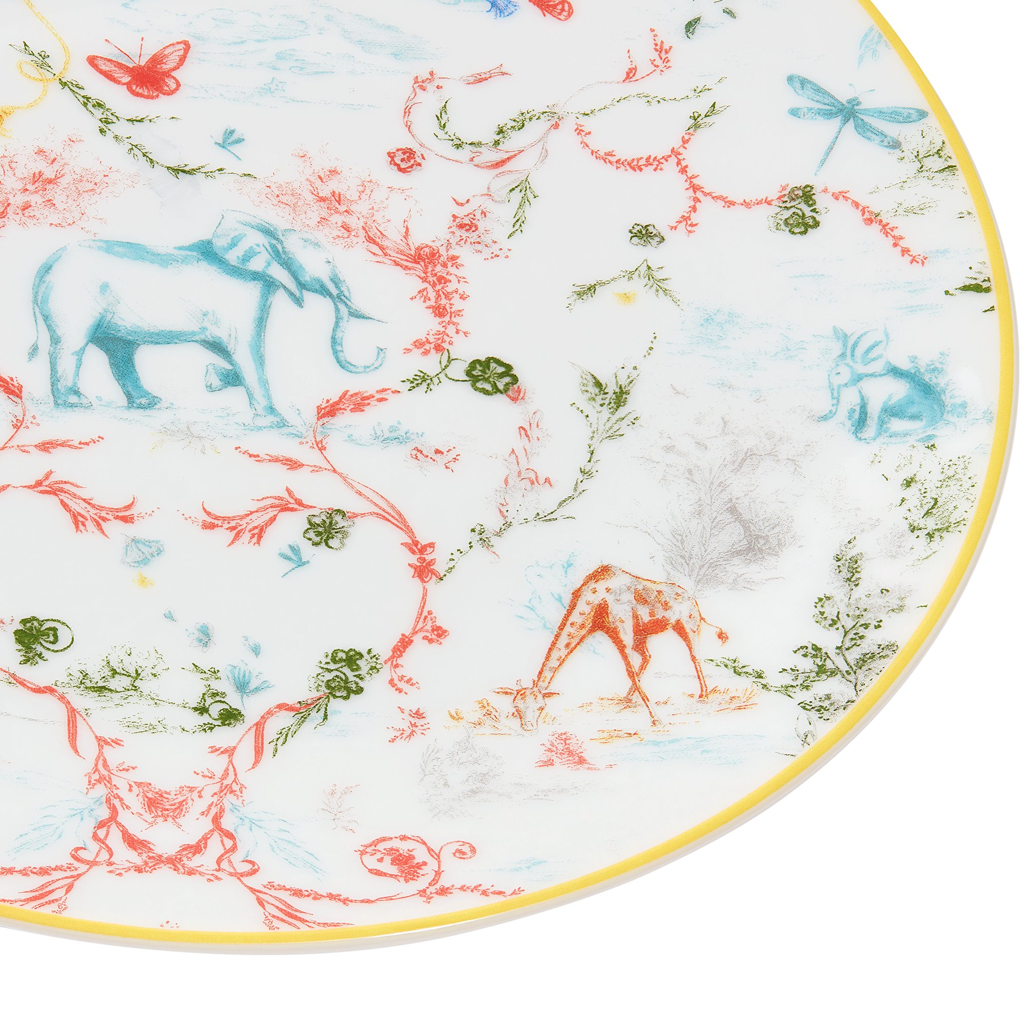 Plate Set and 4 Cutlery Items Multicolor Toile de Jouy Kids | DIOR