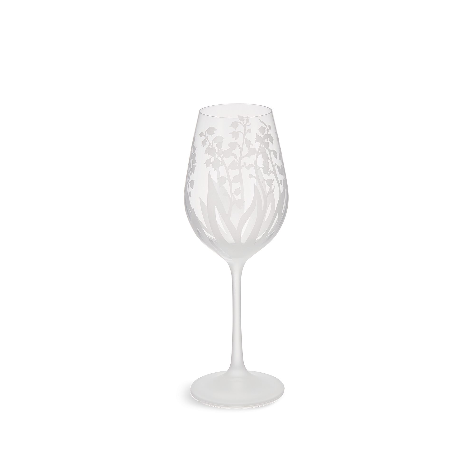 White Wine Glass Lily of the Valley, Transparent | DIOR
