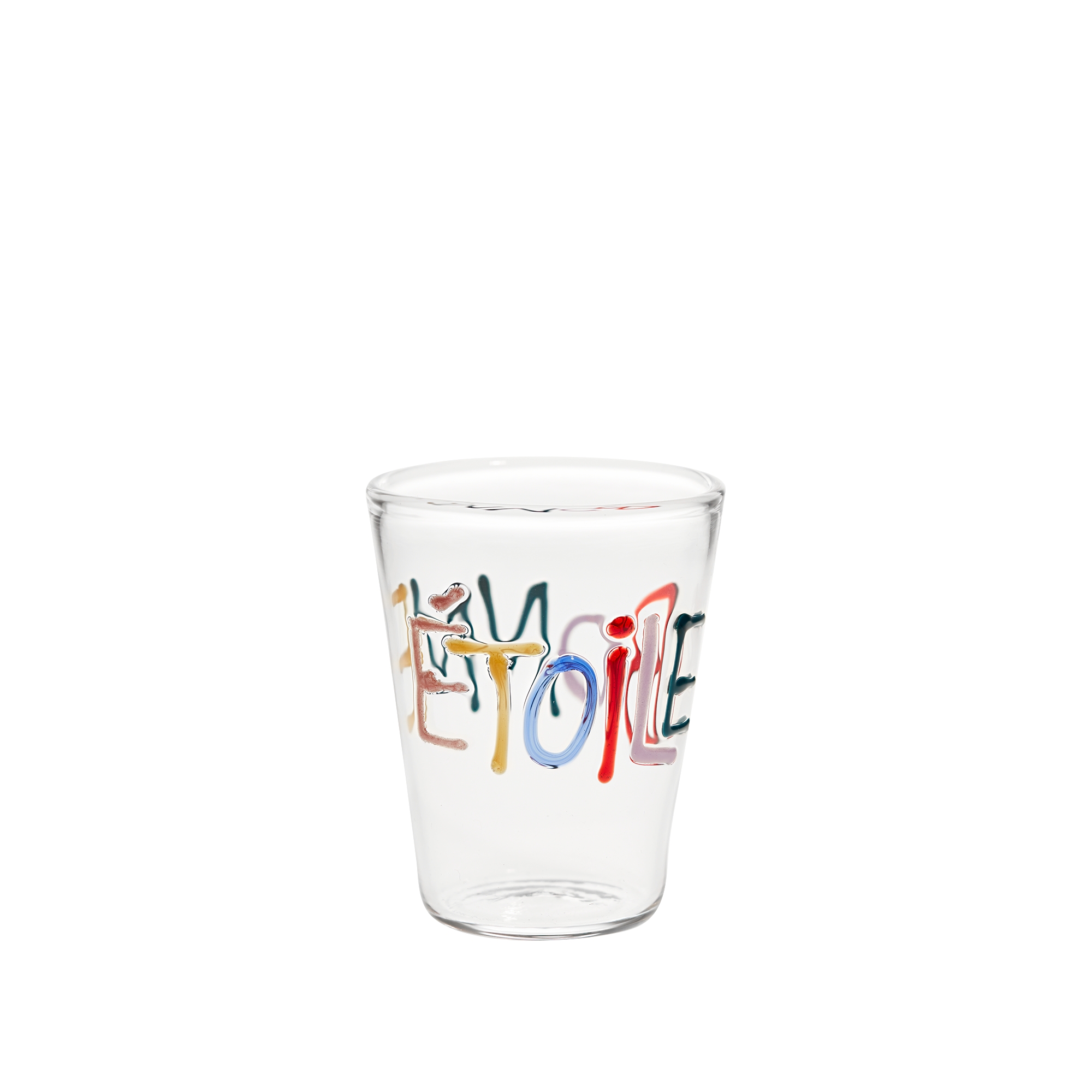 Water Glass Transparent Bonne Chance Hand-Blown Glass | DIOR