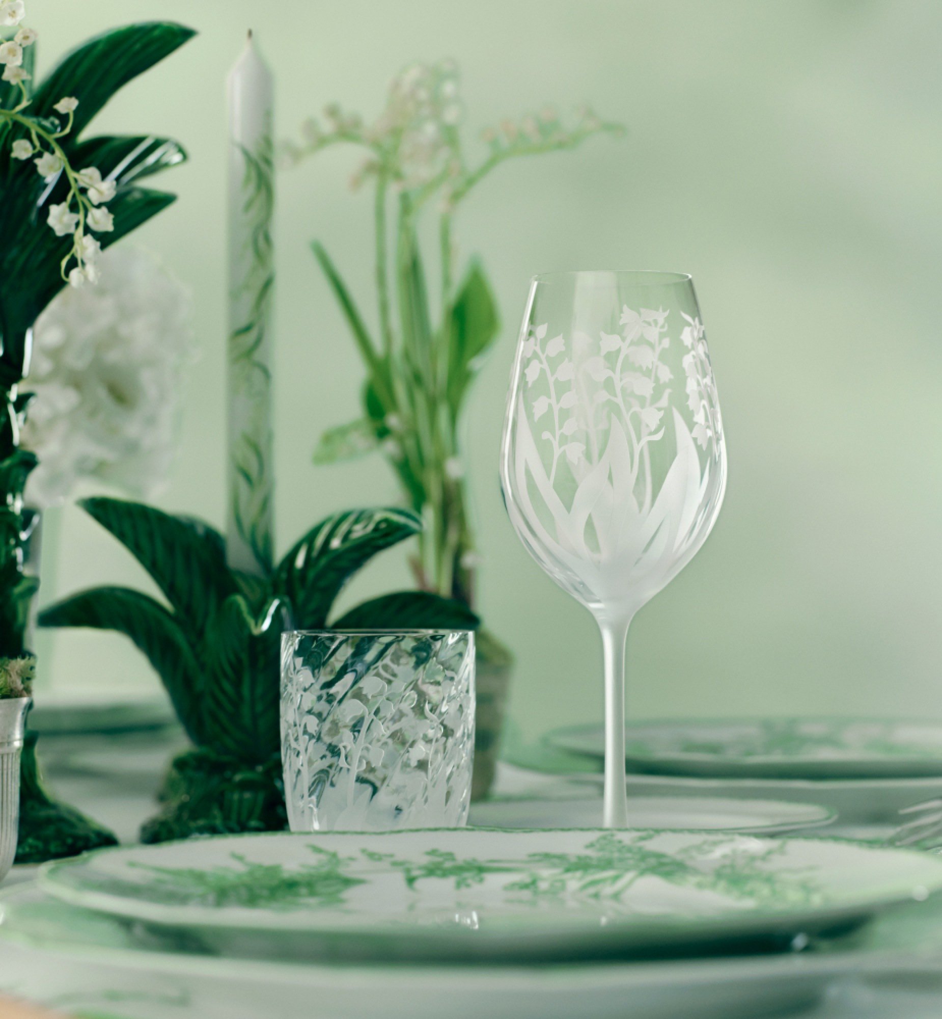 Wasserglas Lily of the Valley, transparent | DIOR