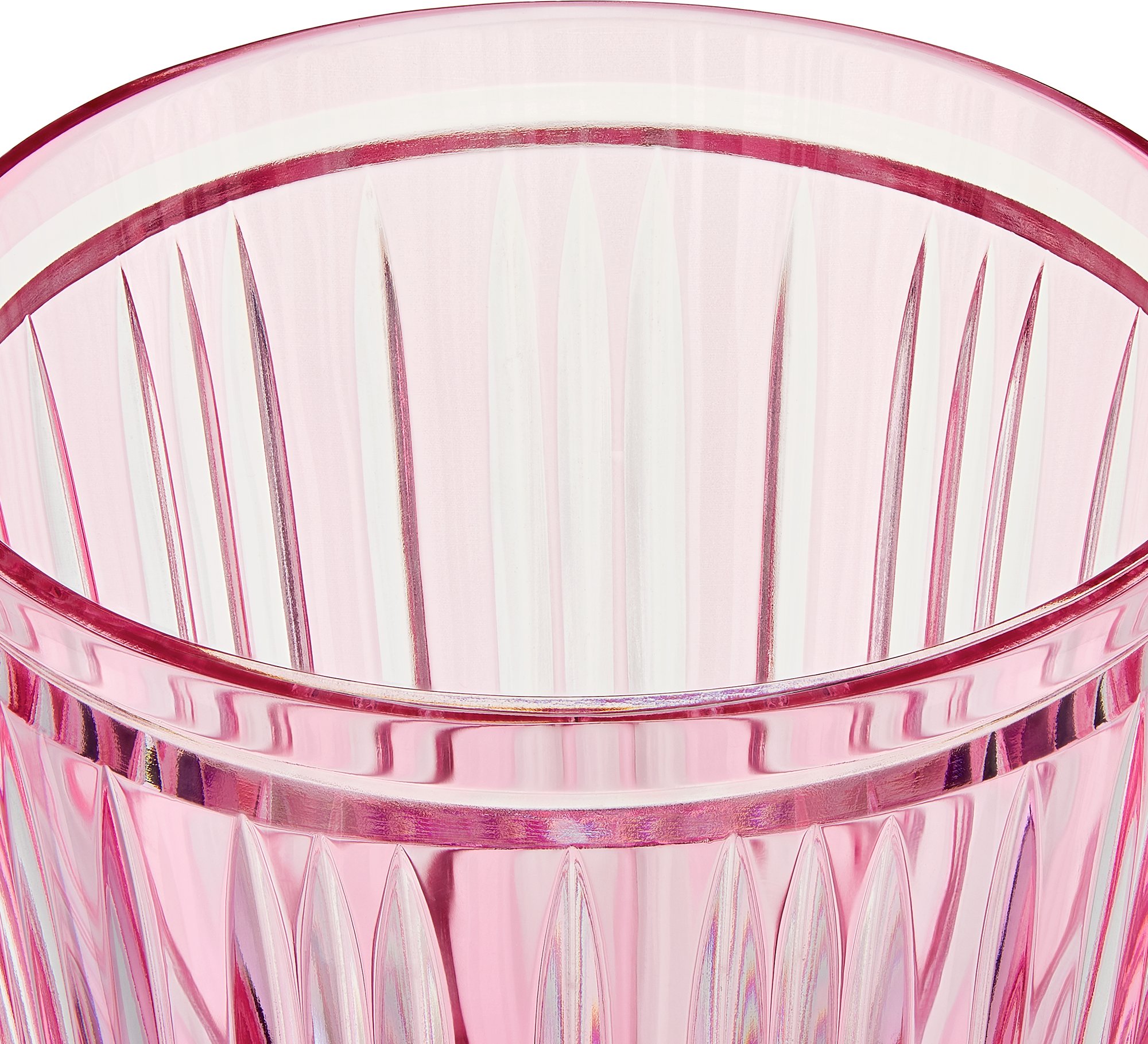 Bicchiere da acqua Strisce, rosa | DIOR