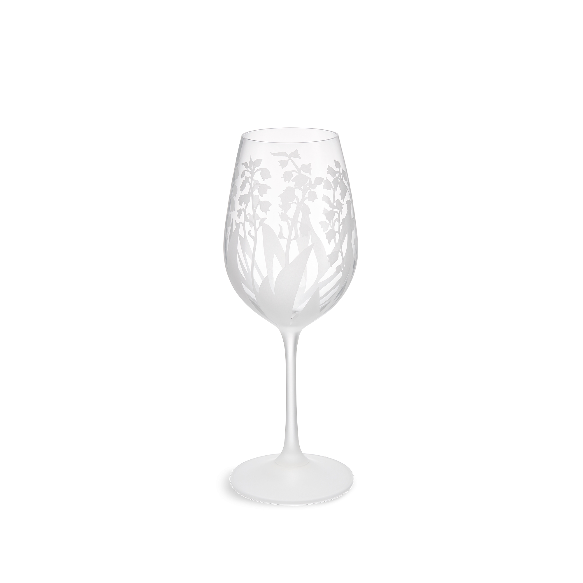 Red Wine Glass Lily of the Valley, Transparent | DIOR