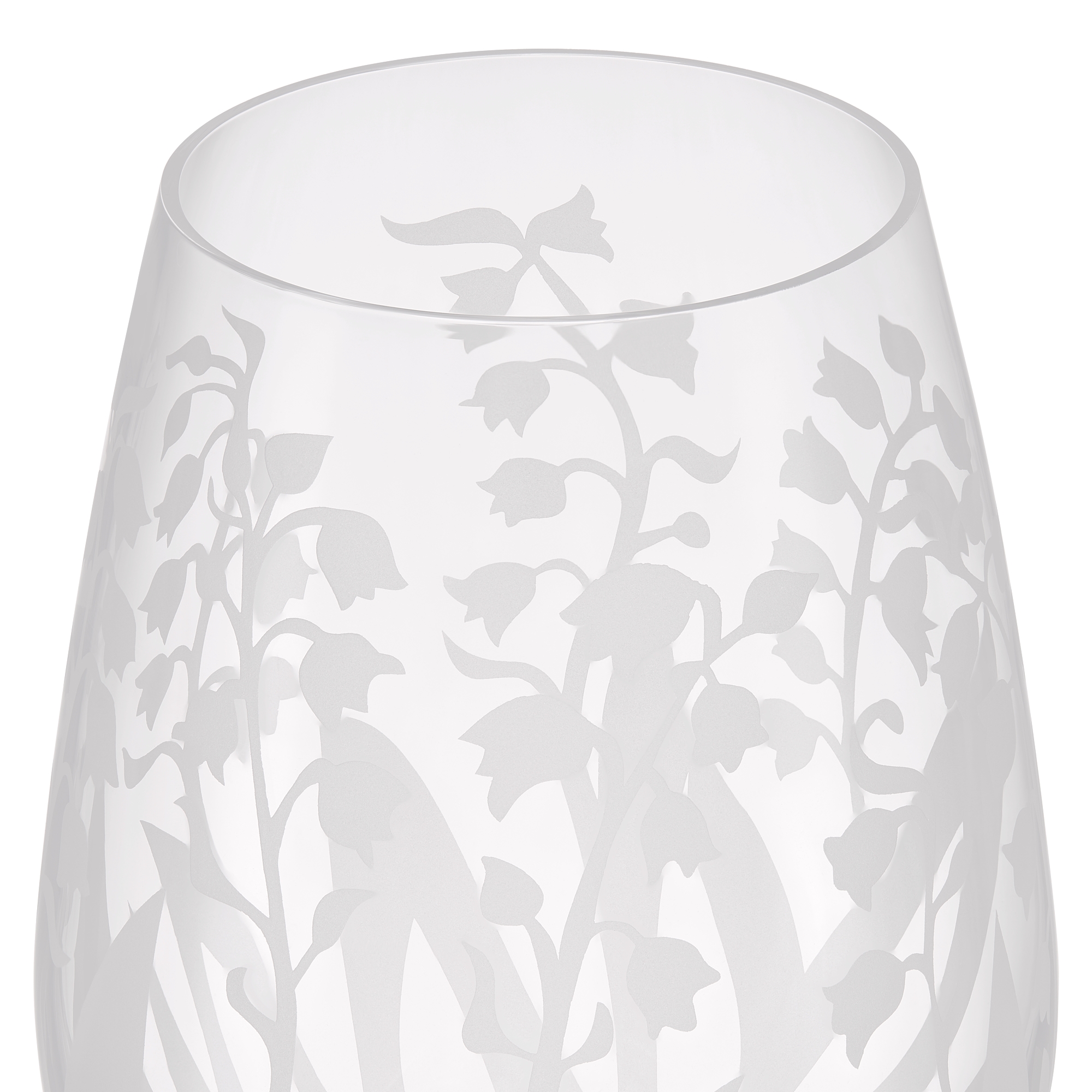 Red Wine Glass Lily of the Valley, Transparent | DIOR