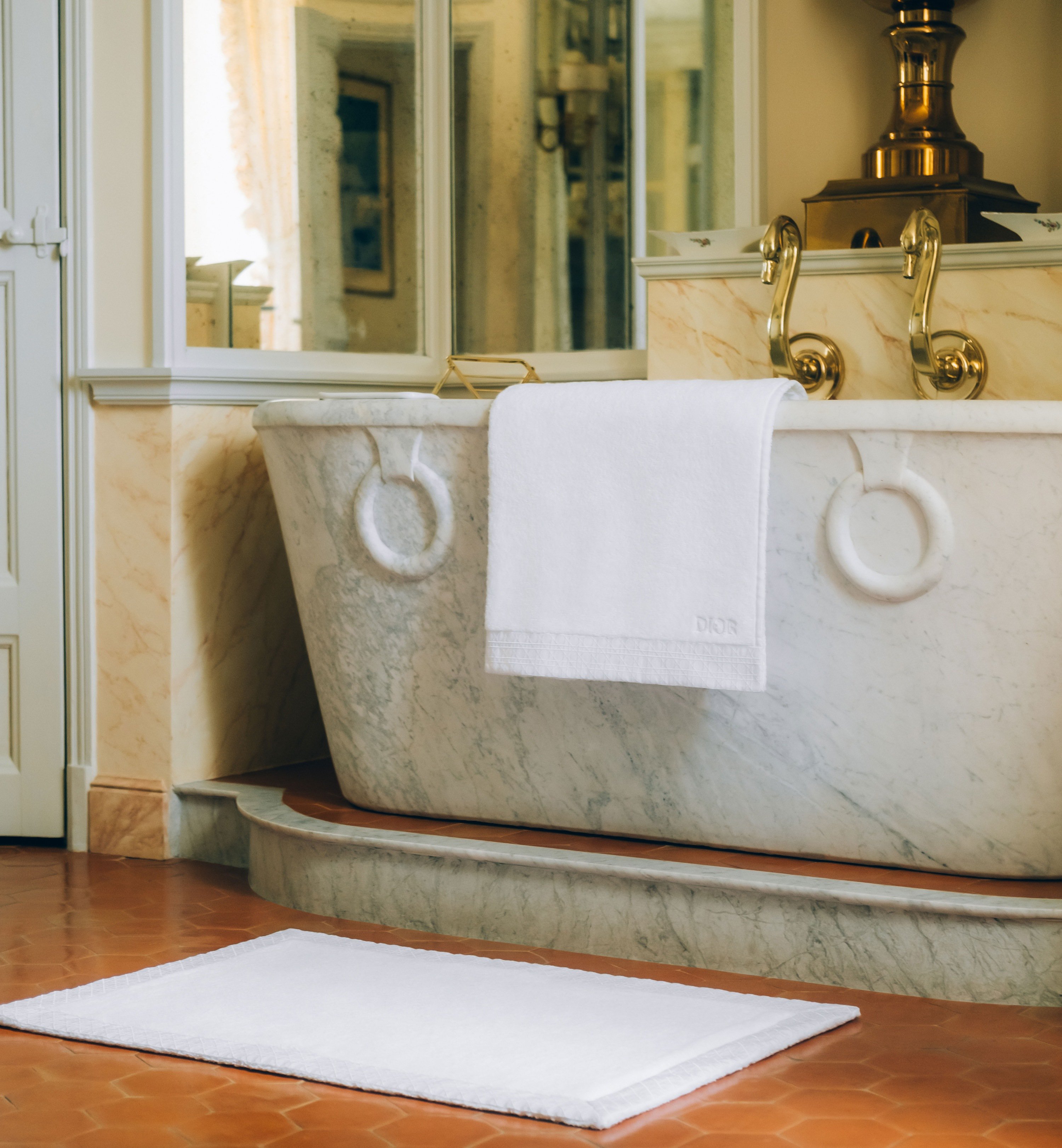 Bath Sheet White Cannage | DIOR