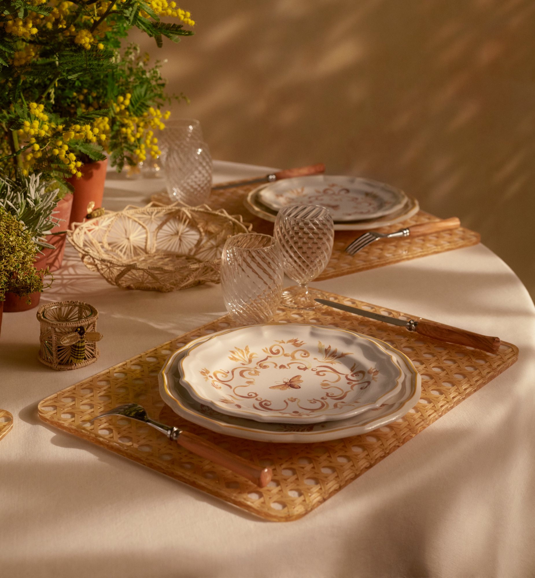 Set de table Cannage Provence, beige | DIOR