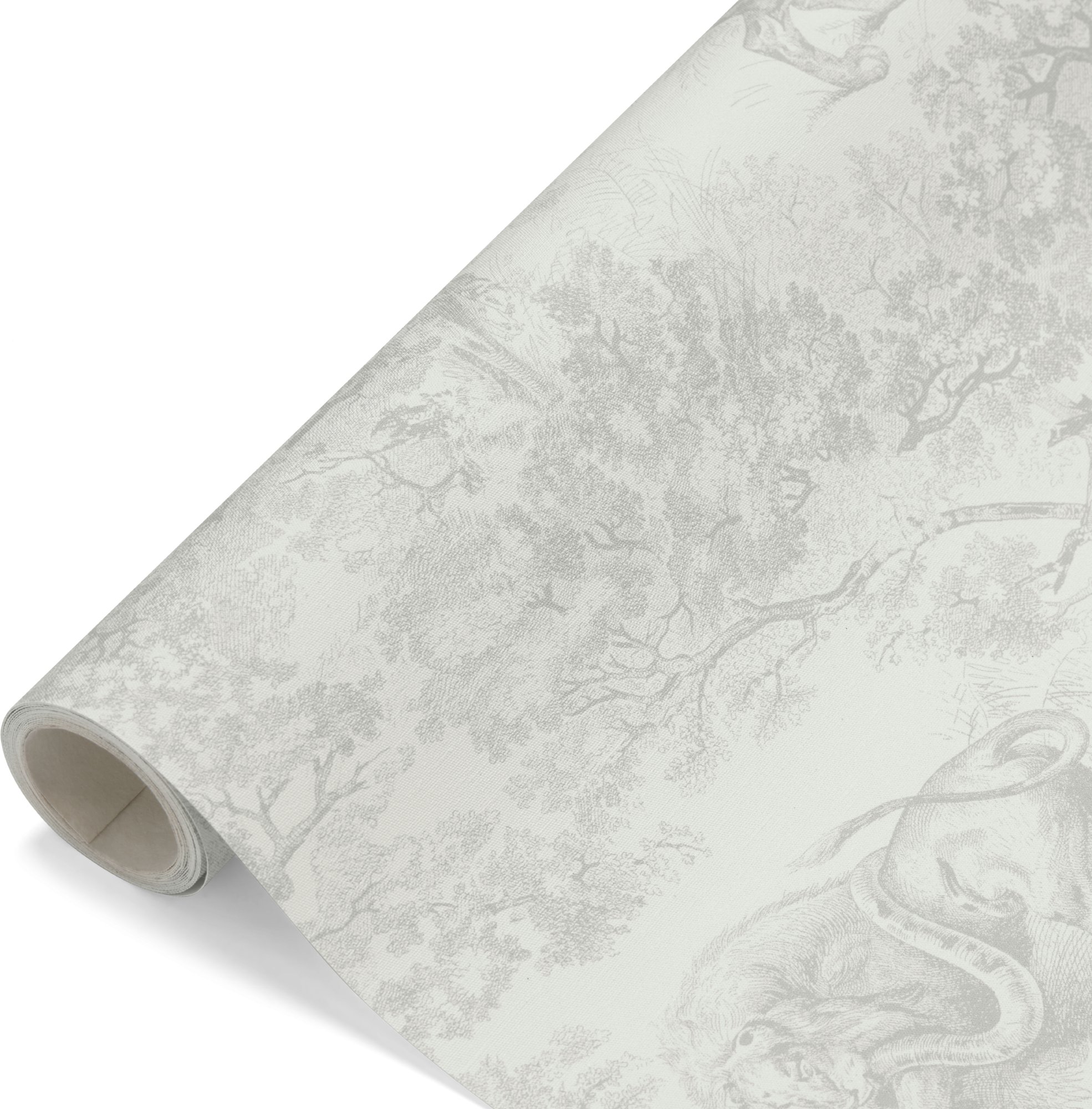 Decorative Wall Mural Toile de Jouy, Gray | DIOR