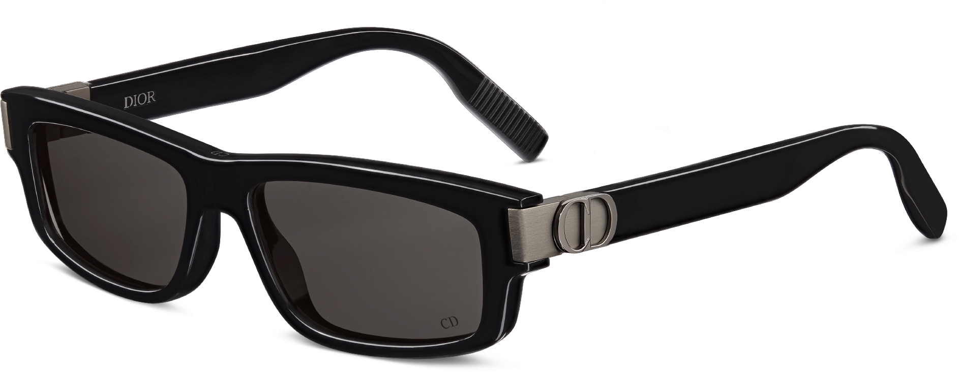 CD Icon S2I Black Rectangular Sunglasses | DIOR