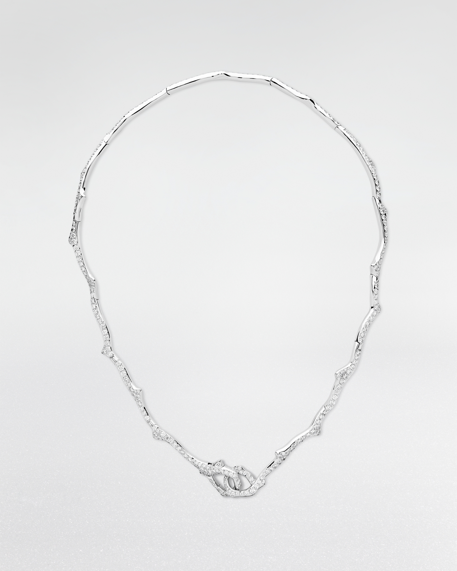 Collier Bois de Rose Or blanc et diamants | DIOR