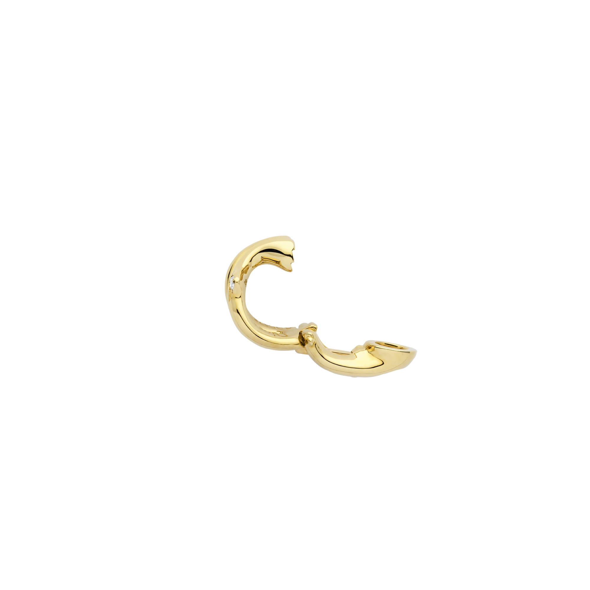 Bois de Rose Single Ear Cuff Yellow Gold and Diamonds | DIOR