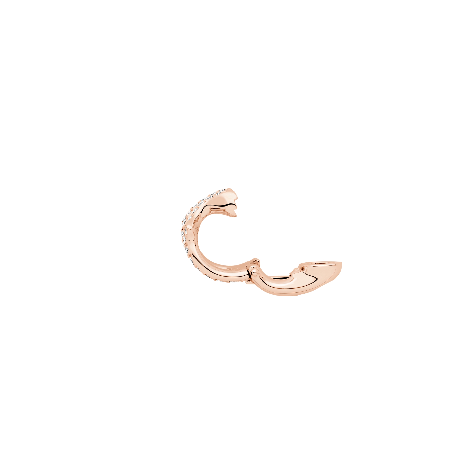 Bois de Rose Single Ear Cuff Pink Gold and Diamonds | DIOR