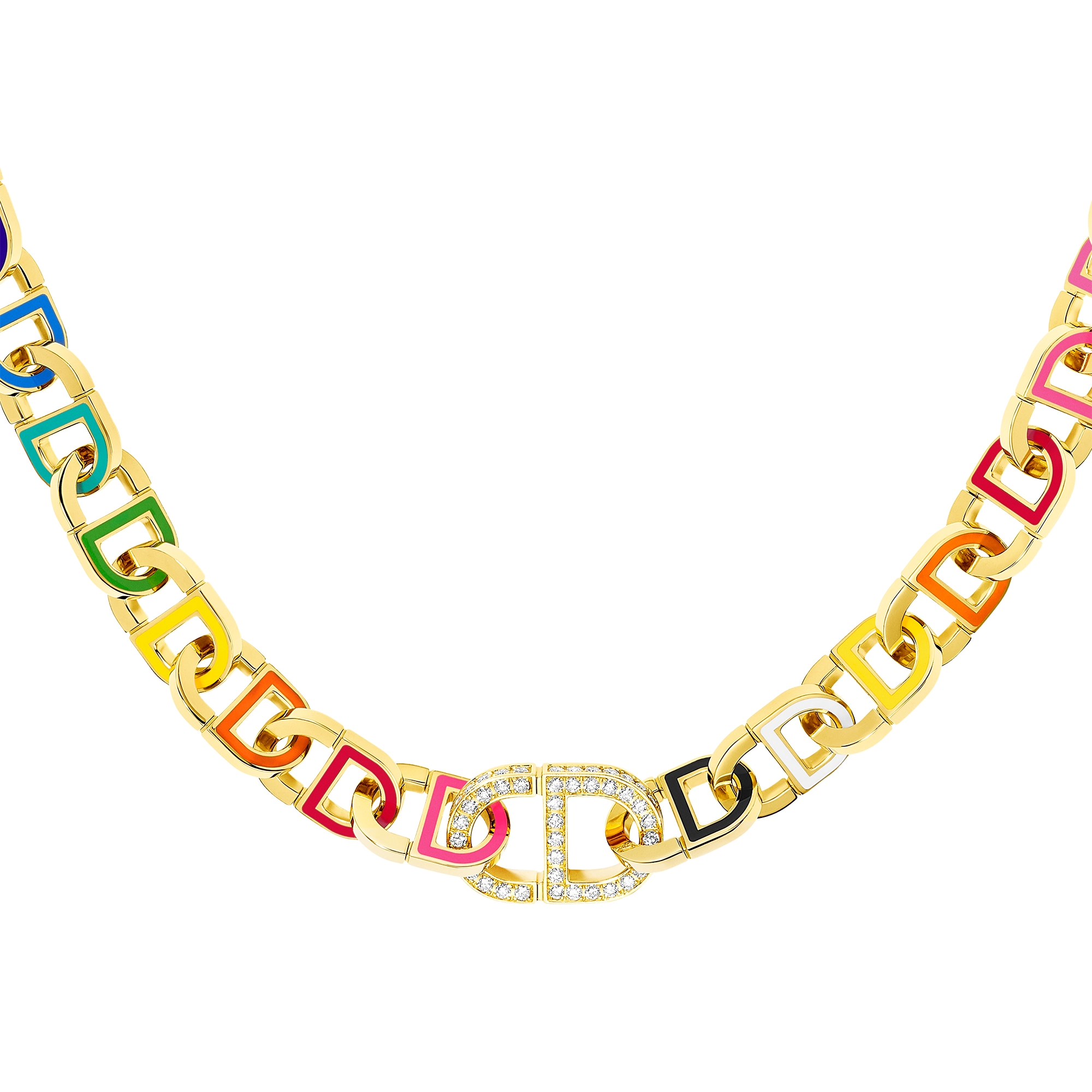 Color Dior Modular Necklace and Bracelet Yellow Gold, Diamonds and ...