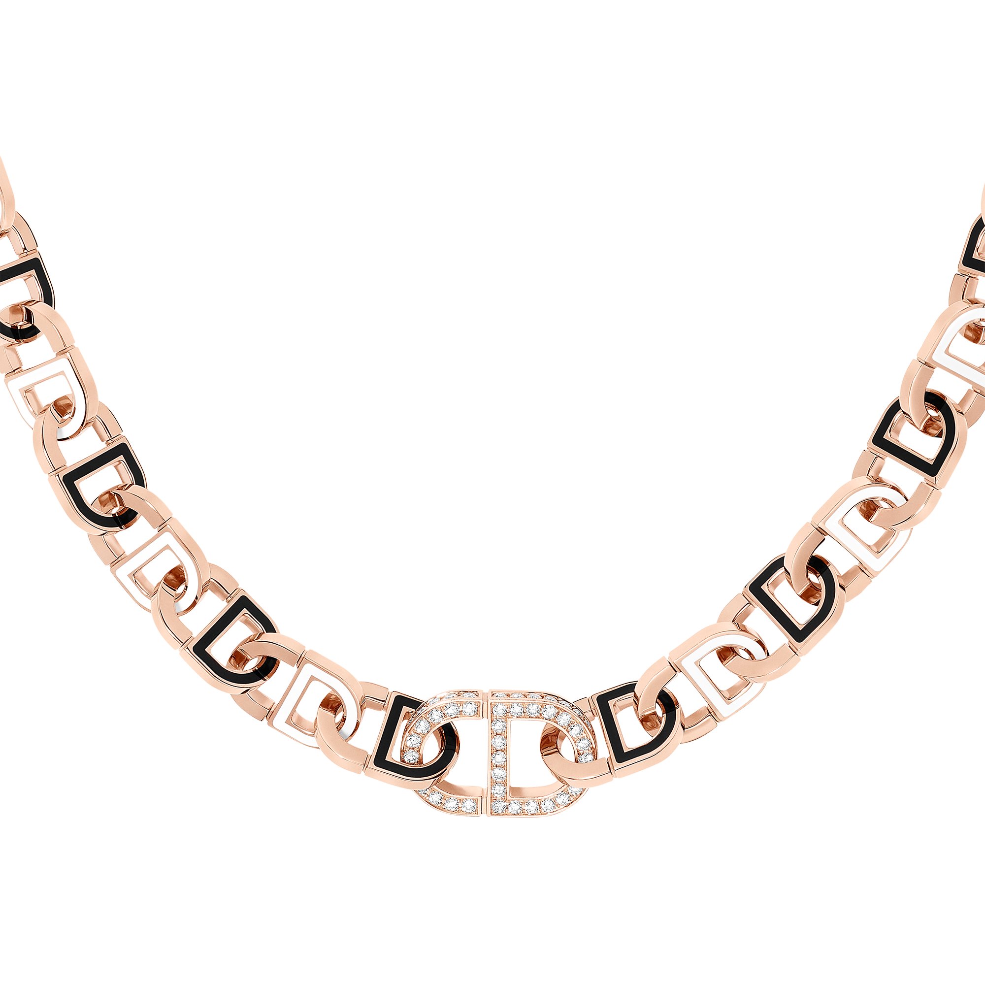 Color Dior Modular Necklace and Bracelet Pink Gold, Diamonds and ...
