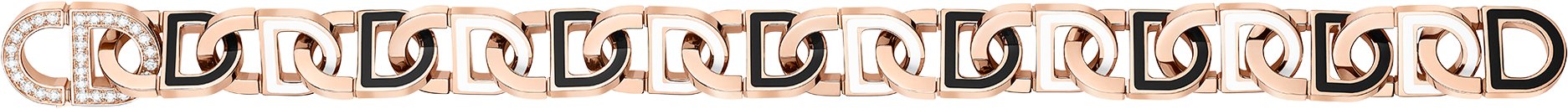 Color Dior Modular Necklace and Bracelet Pink Gold, Diamonds and ...
