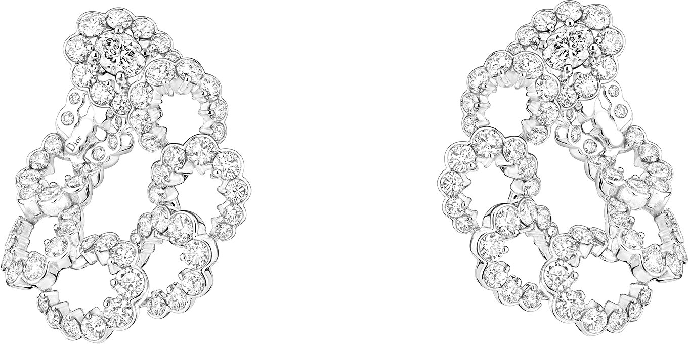 Dior diamond earrings store